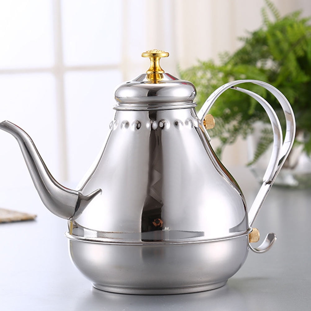 Tea Kettle Stainless Steel Palace Pot Handy Teapot with Pouring Spout ...