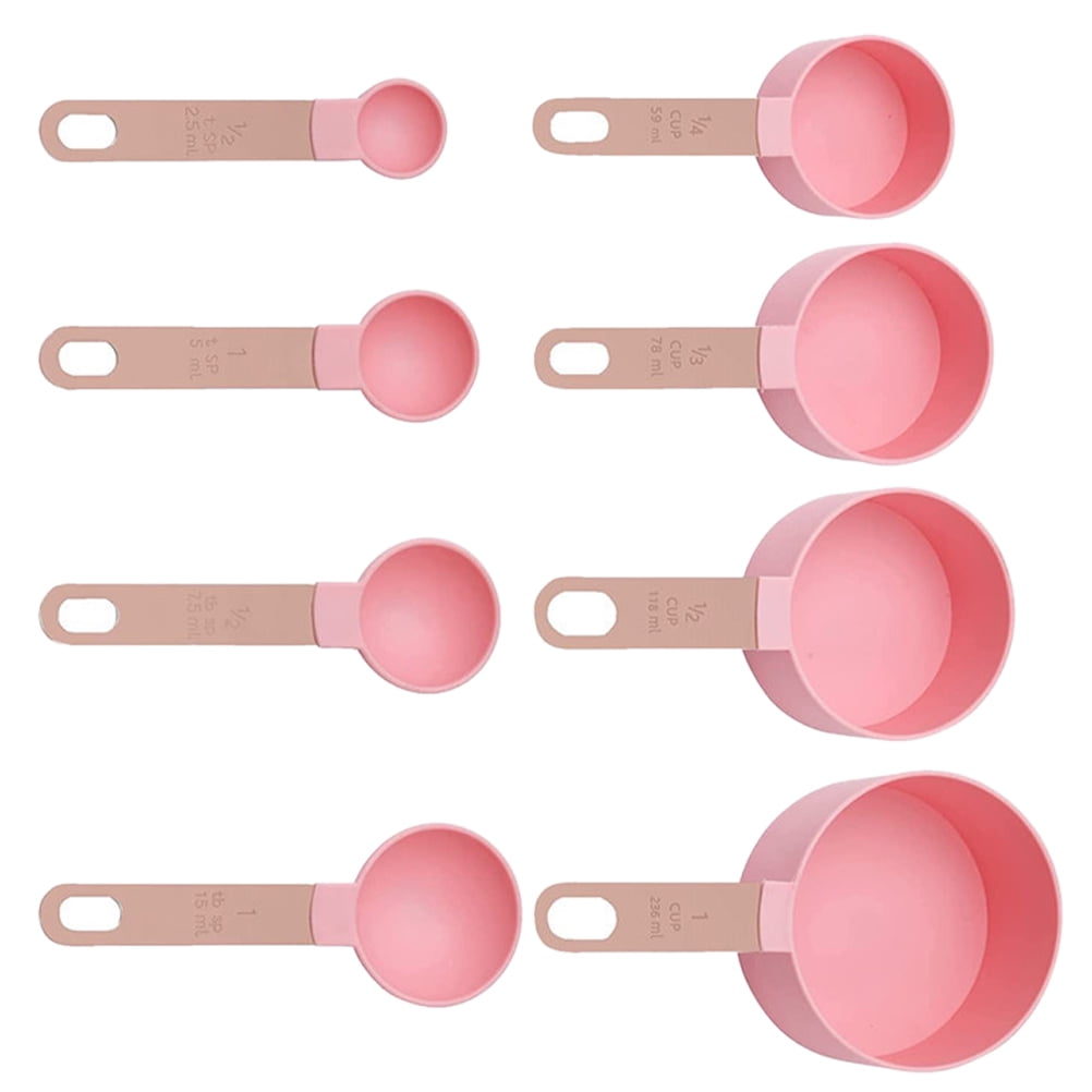Teaspoons Measure Measuring Cup Set Pink High-grade Material - Walmart.com