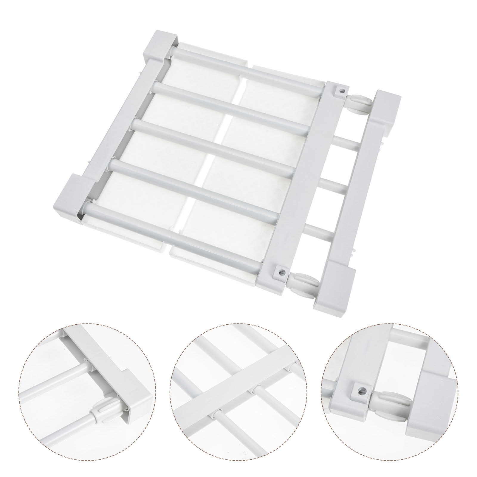 Telescopic Partition Frame Adjustable Closet Shelf Bookshelf Divider ...