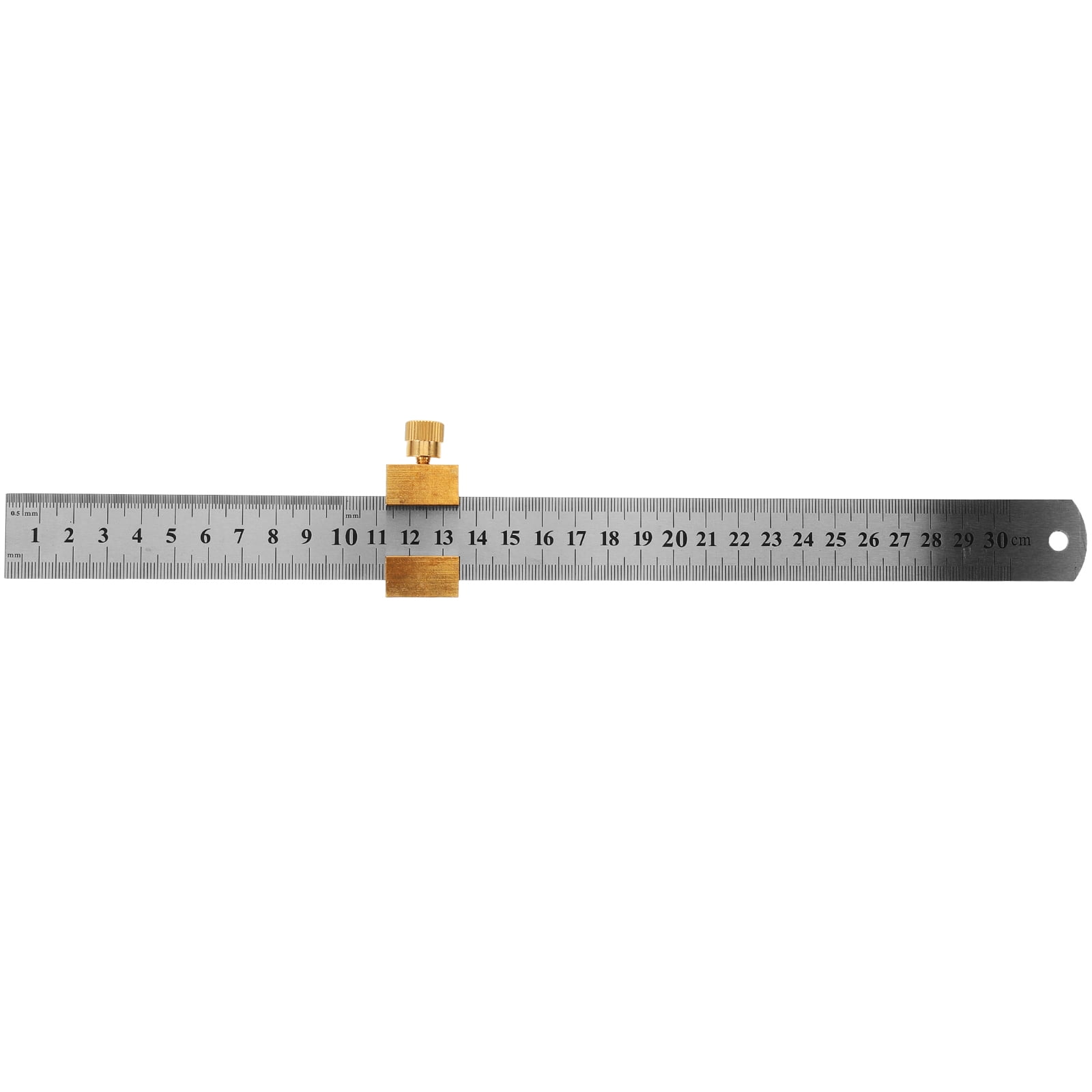 HOMEMAXS Tenon Steel Ruler Limited Block Woodworking Depth Measuring ...