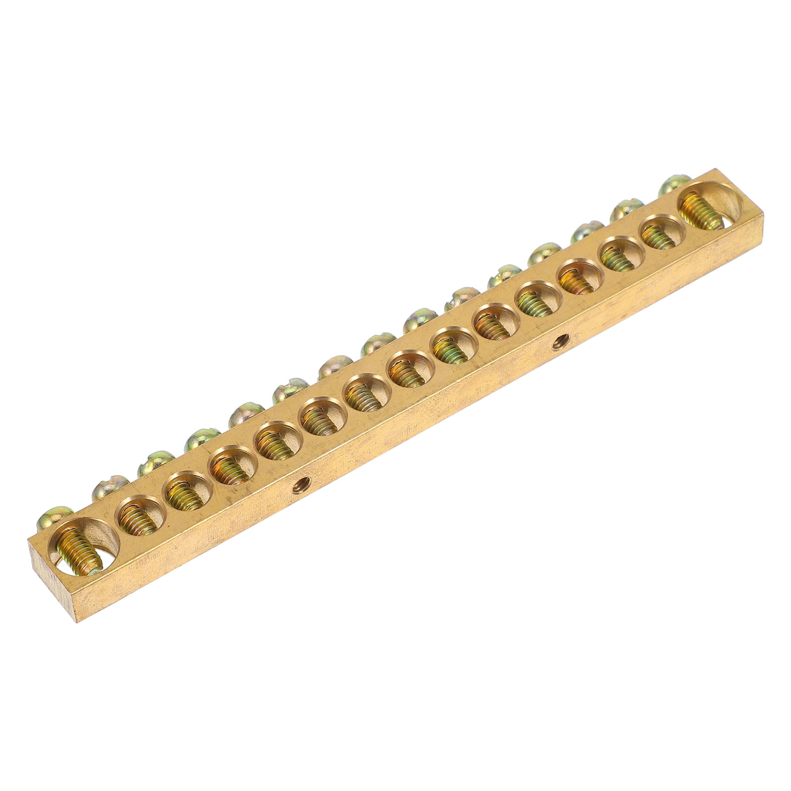 HOMEMAXS Terminals Bus Bar 15-Holes Ground Block Busbar Distribution ...