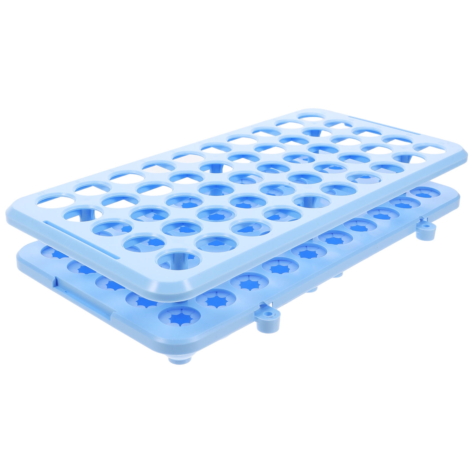 HOMEMAXS Test Tube Rack Plastic Test Tube Holder 50 Holes Lab Test Tube ...