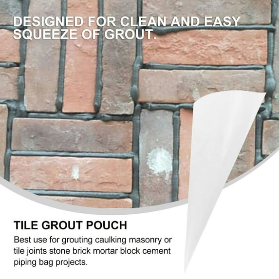 HOMEMAXS Tile Grout Bag for Home Made of HDPE White Heavy Duty ...