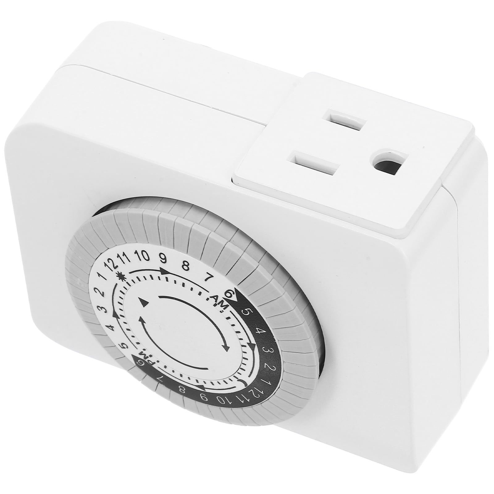 Timers for Electrical Outlets Indoor Mechanical Switch White - Walmart.com