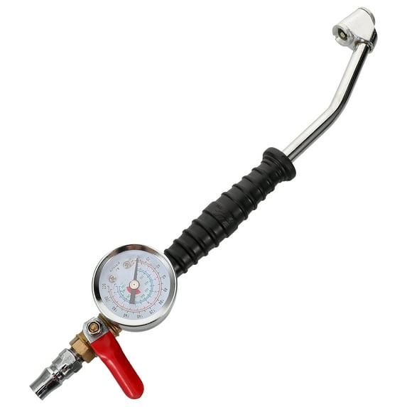 Tire Inflator Pressure Gauge Heavy Duty Air Chuck Pressure Gauge Quick ...