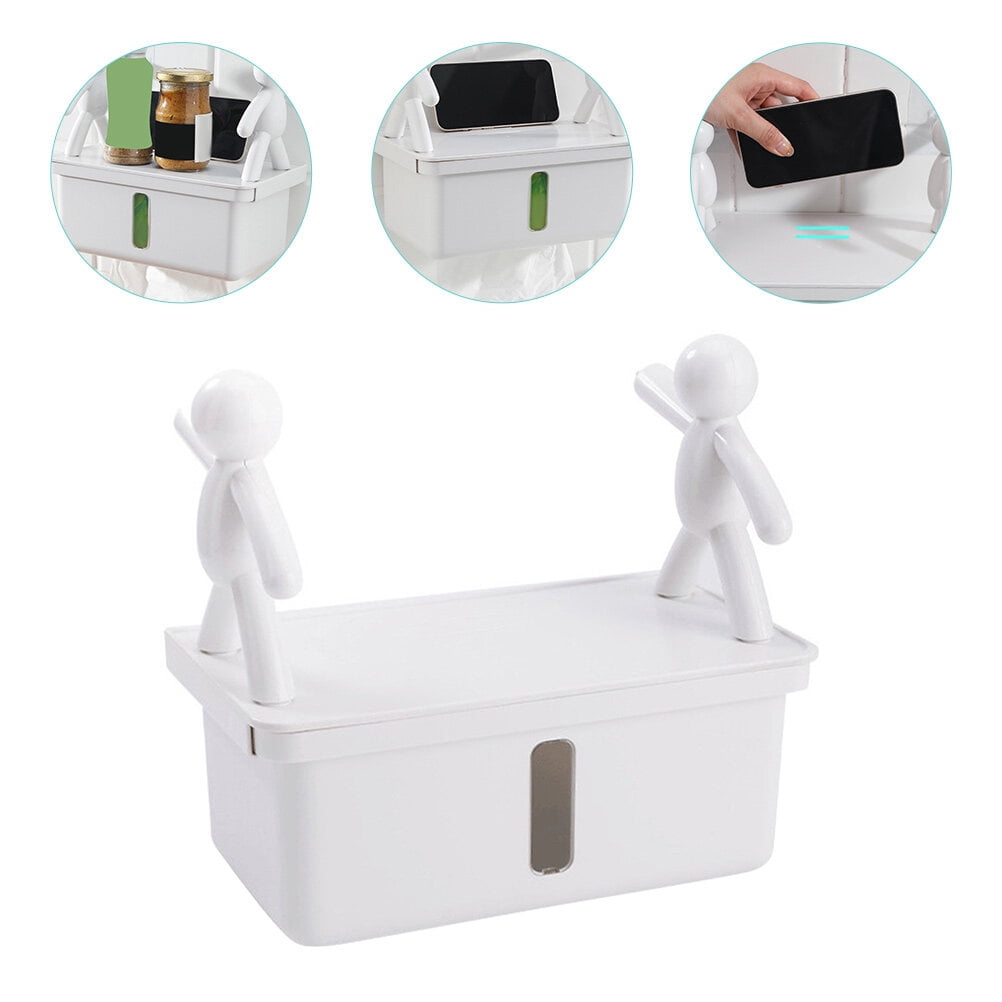 HOMEMAXS Tissue Container Napkin Case Wall Shelf Box Storage Wall ...