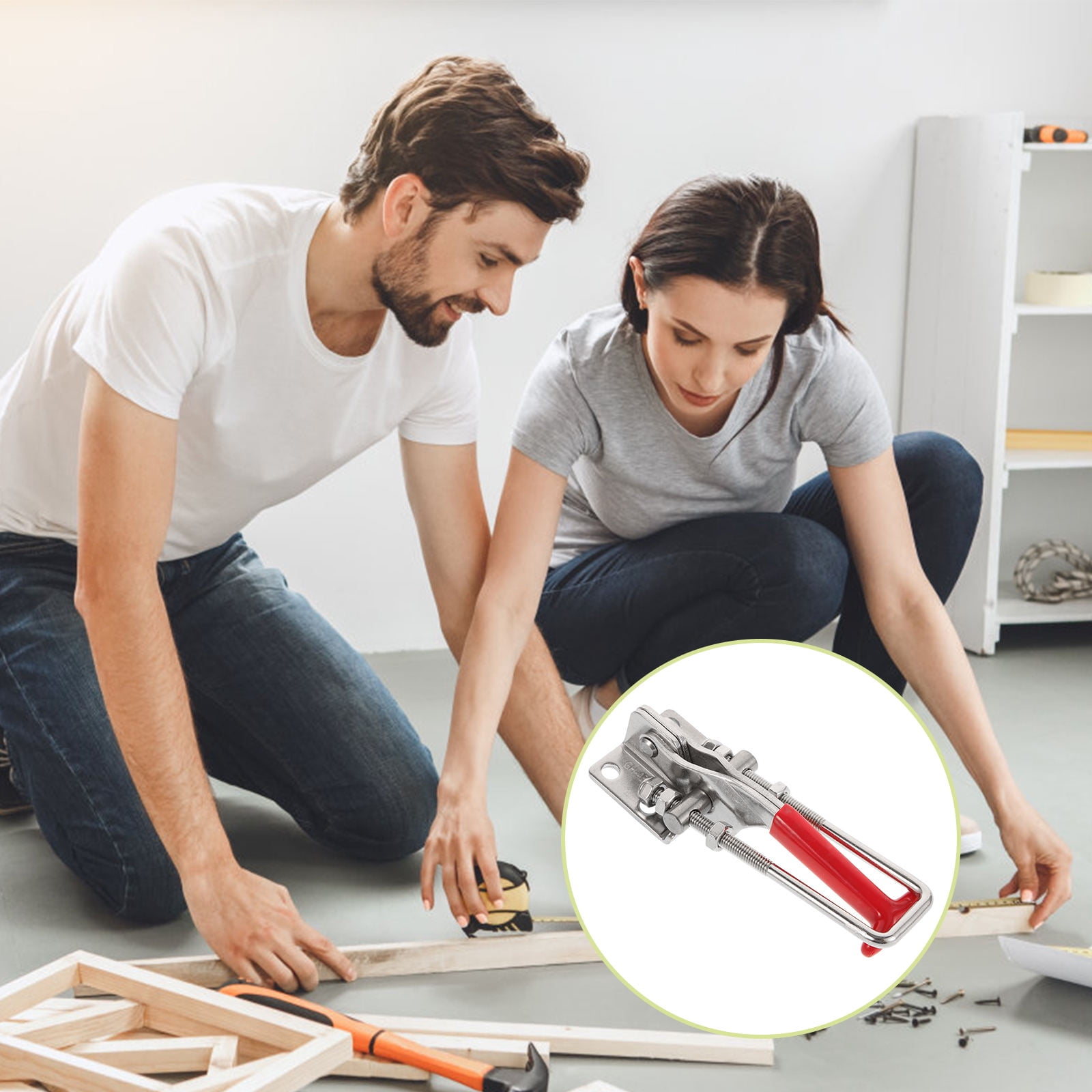 HOMEMAXS Toggle Latch Adjustable Metal Toggle Clamp Latch Hasp Heavy ...