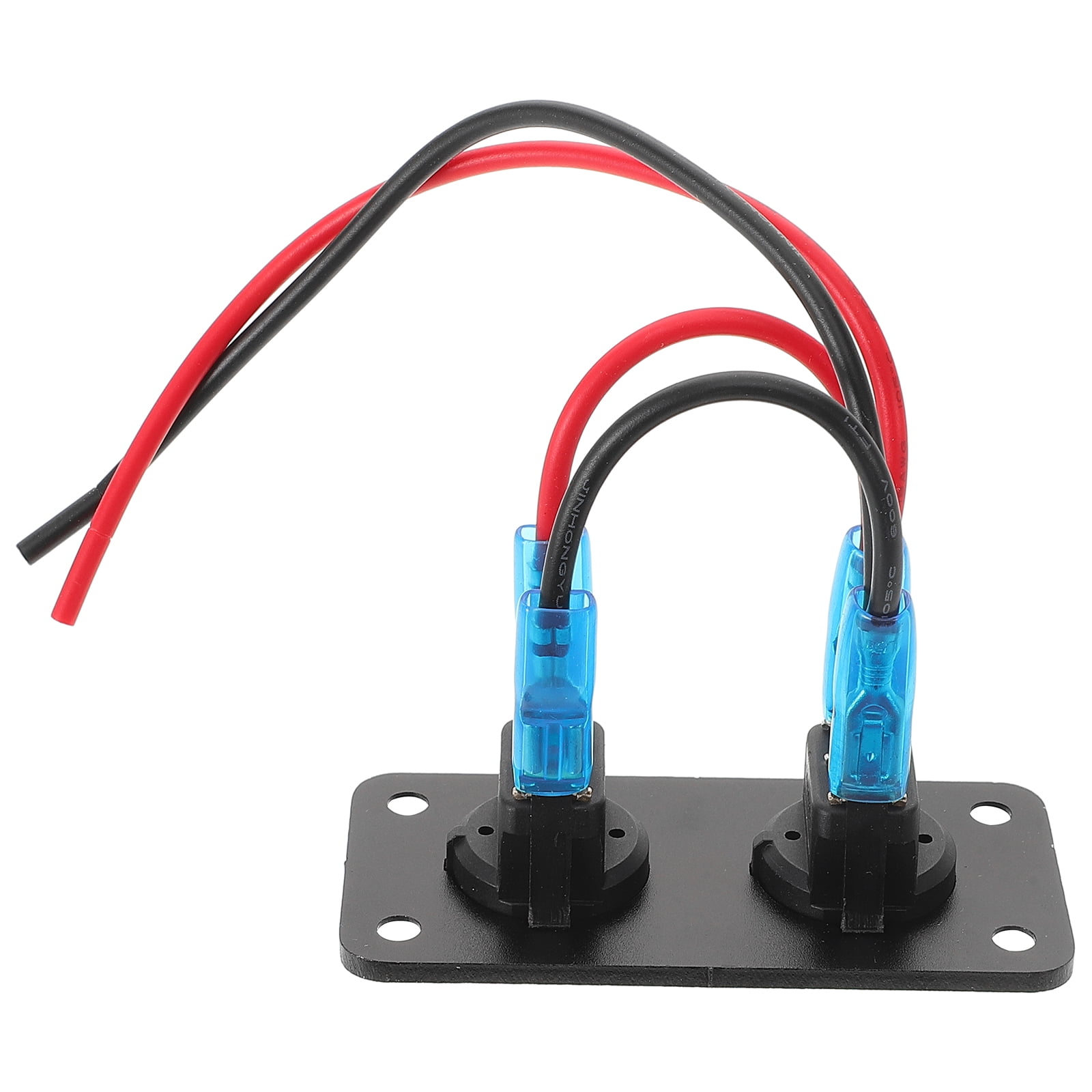 HOMEMAXS Toggle Switch Panel 2 Gang Switch Panel Automotive Rocker ...