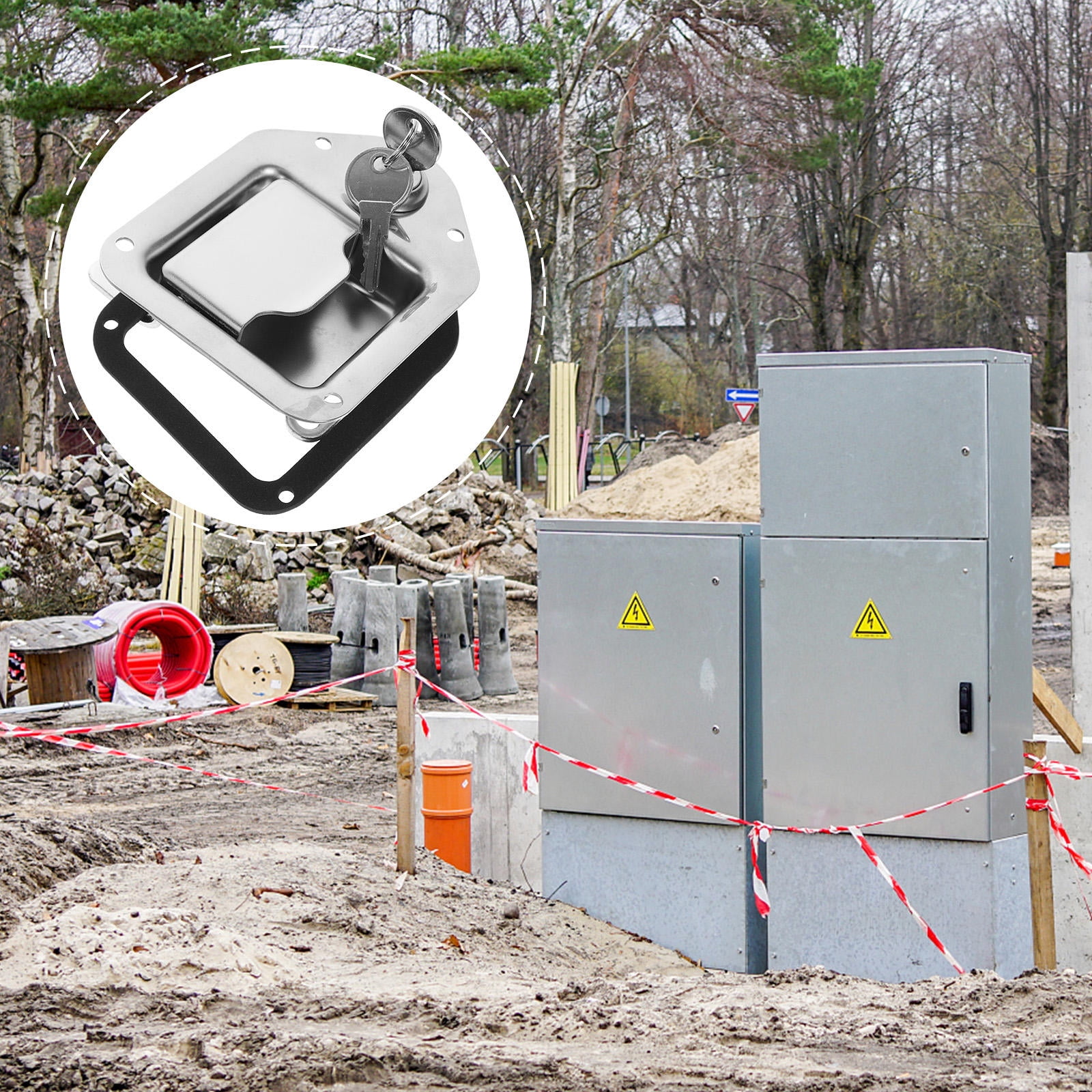 HOMEMAXS Tool Box Lock Paddle Lock Replacement Handle Tool Box Paddle ...