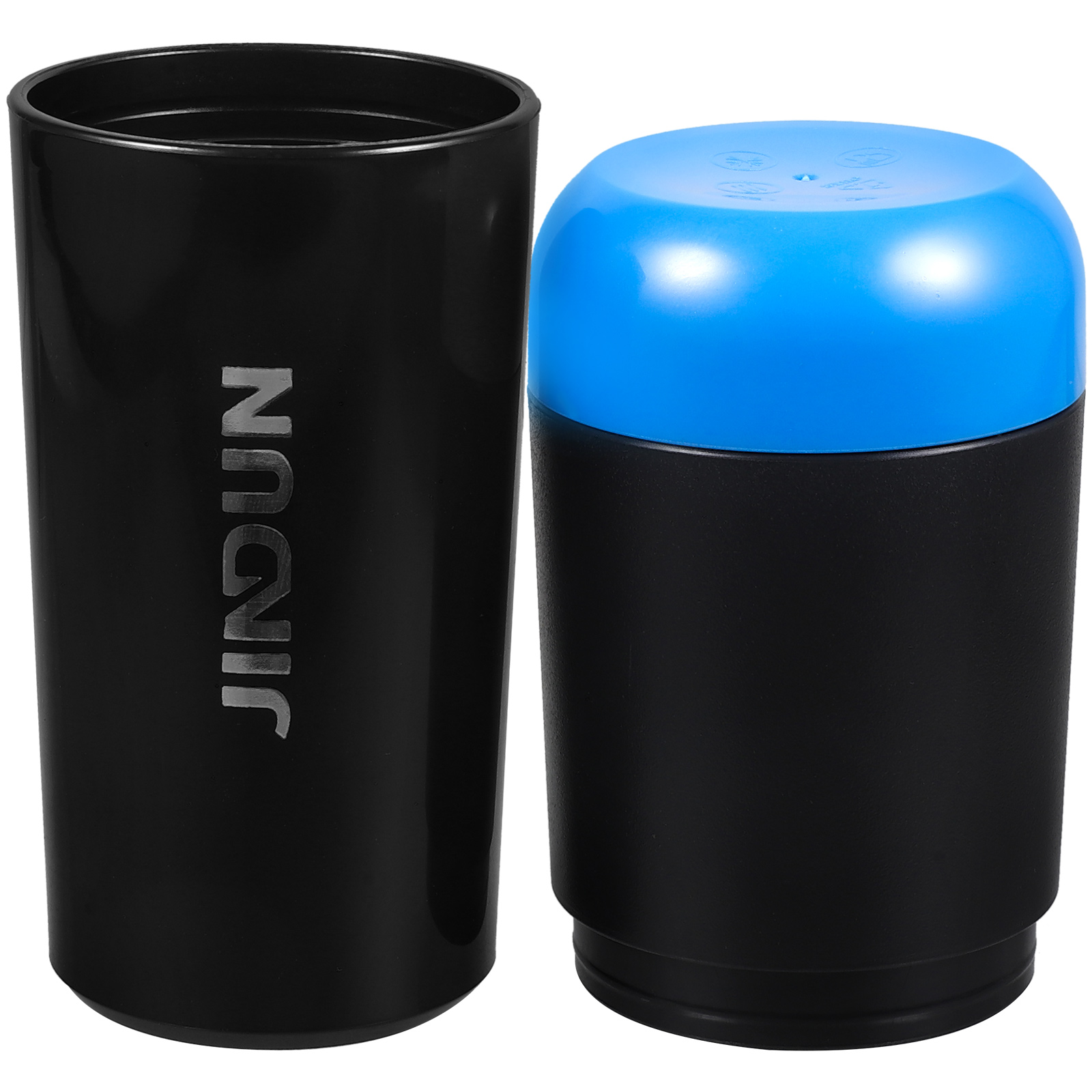 HOMEMAXS Toothbrush Container Refillable Toothpaste Tubes Travel Black ...