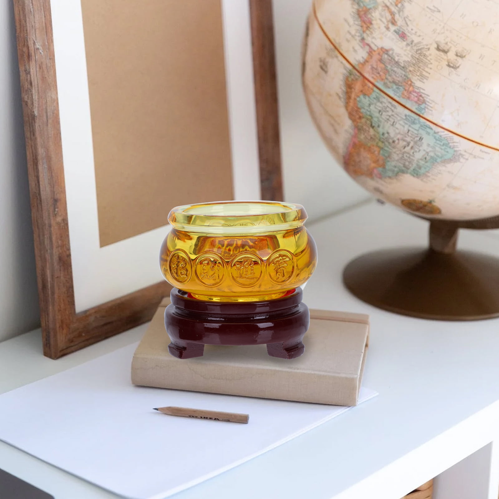 HOMEMAXS Topaz Cornucopia Decor Ornament Made of Synthetic Material in ...