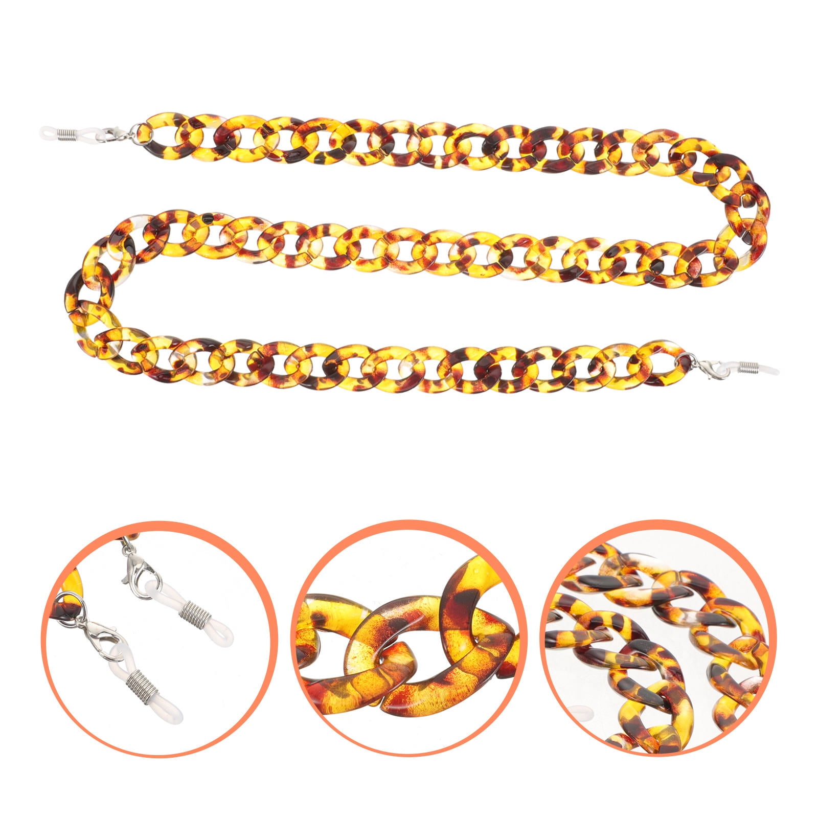 HOMEMAXS Tortoise Chain Glasses Neck Strap for Sunglasses Rope ...