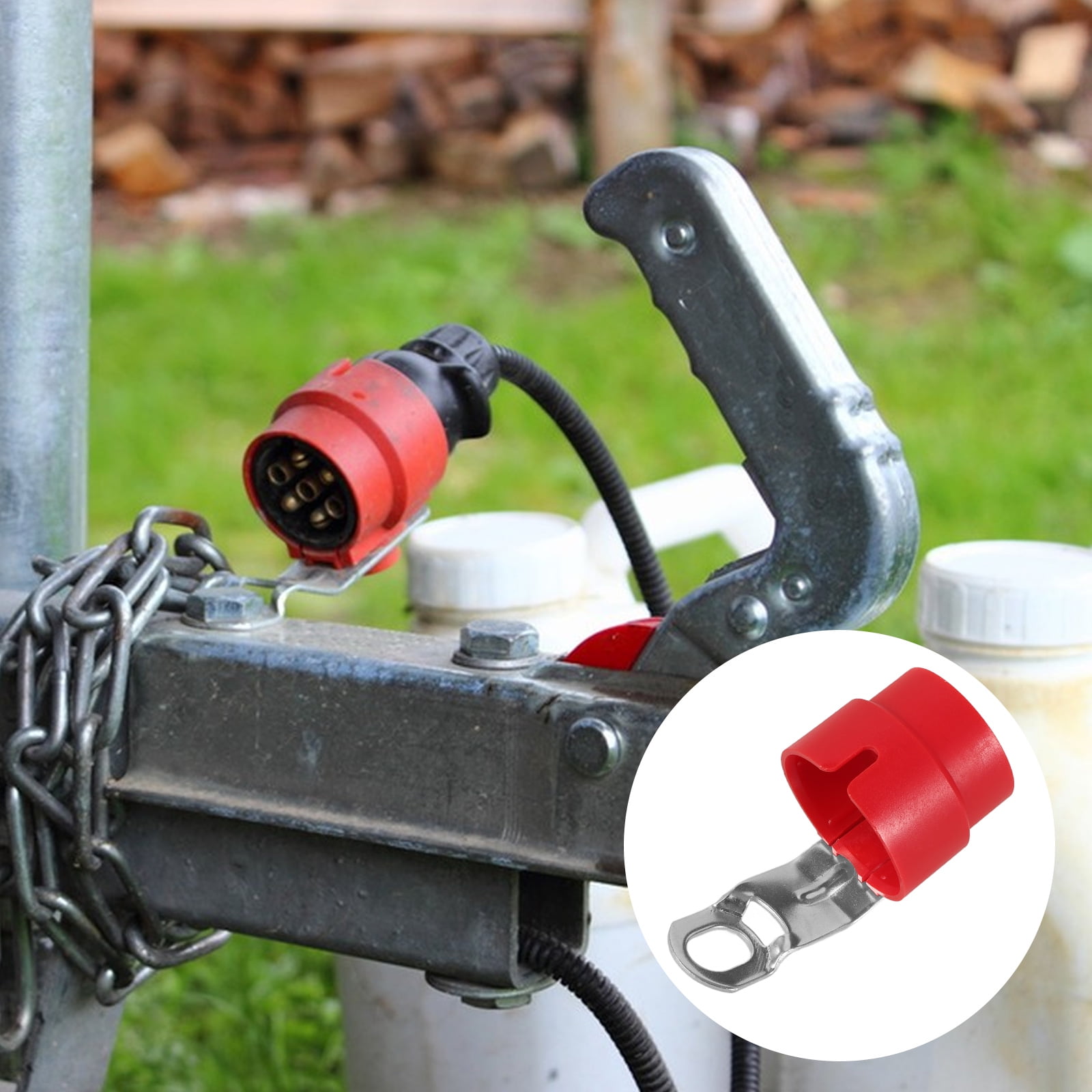 HOMEMAXS Towing Trailer Wiring Connector Mounting Bracket Plug Holder ...