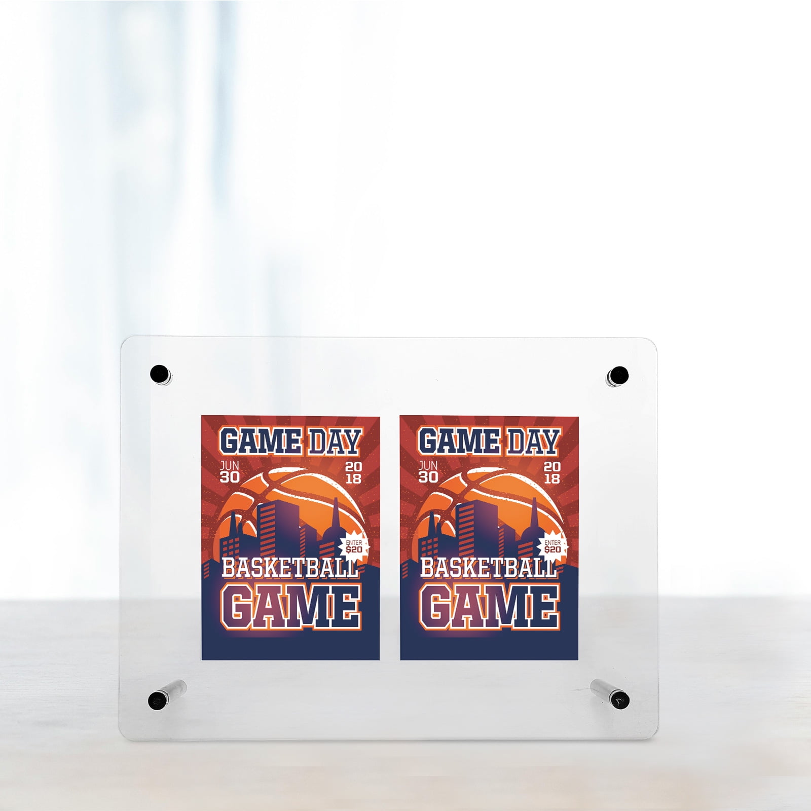 HOMEMAXS Trading Card Frame Holder Game Card Display Organizer Clear ...