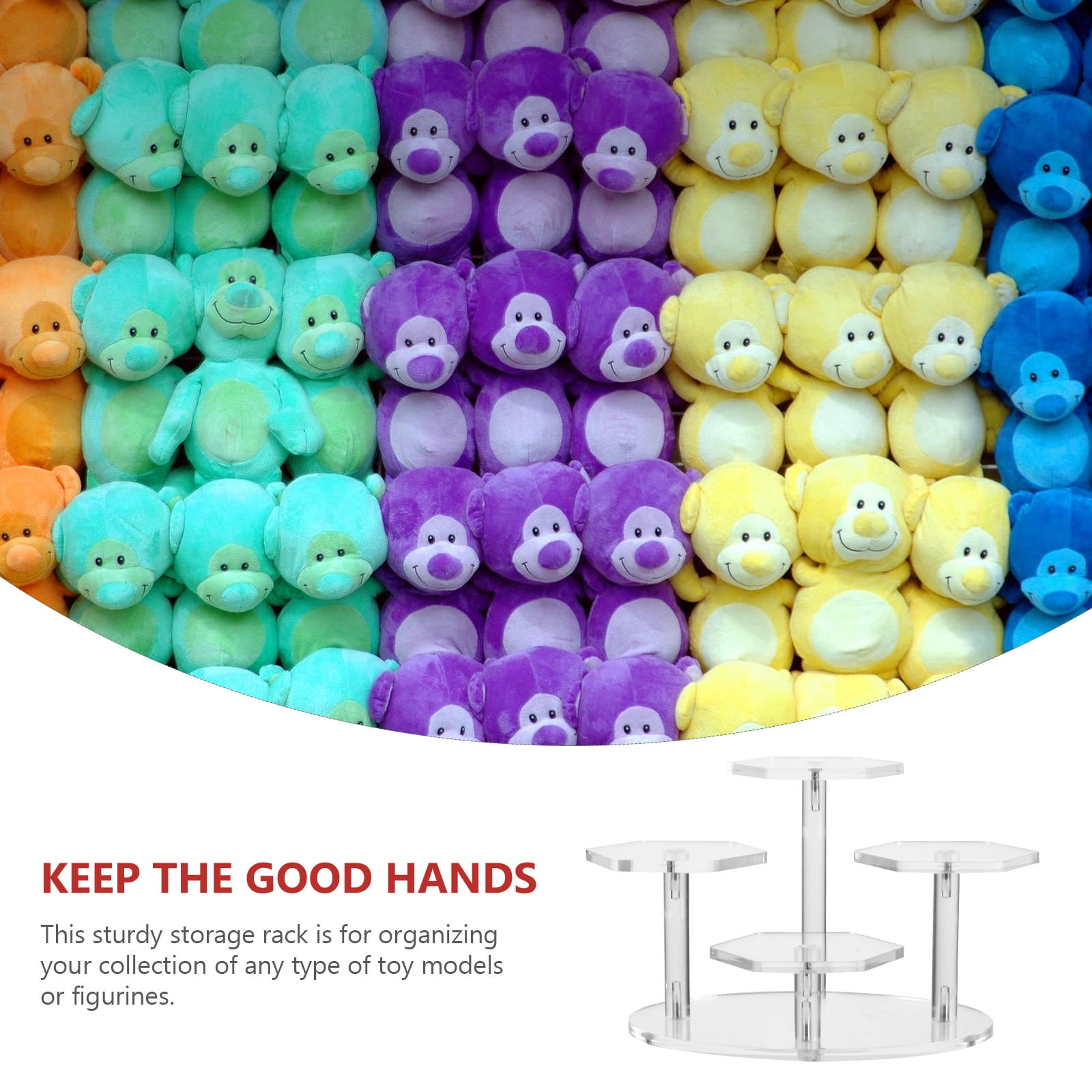 HOMEMAXS Transparent Acrylic Ladder Rack for Display with Construction ...