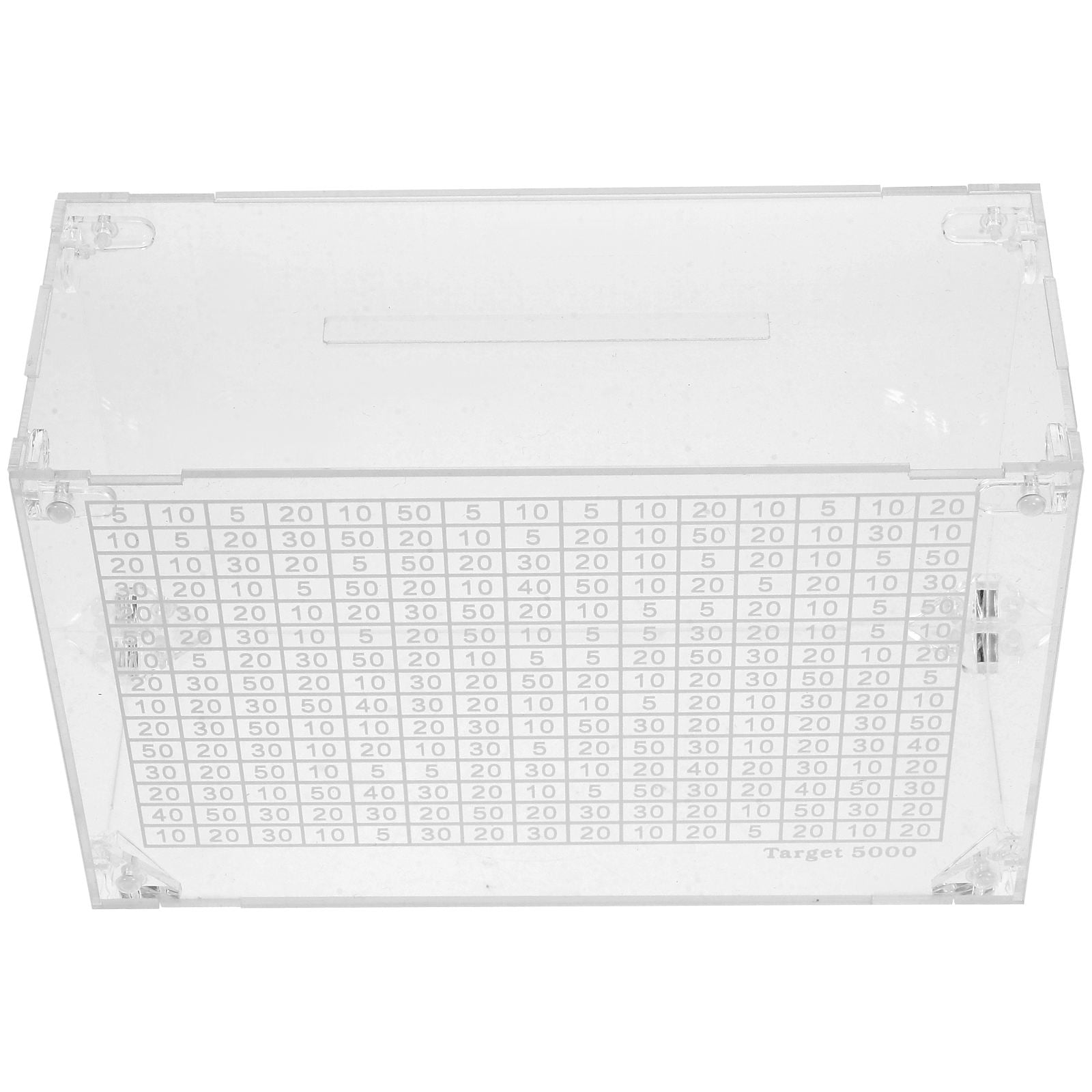 HOMEMAXS Transparent Acrylic Piggy Bank for Saving Money and Decorating ...