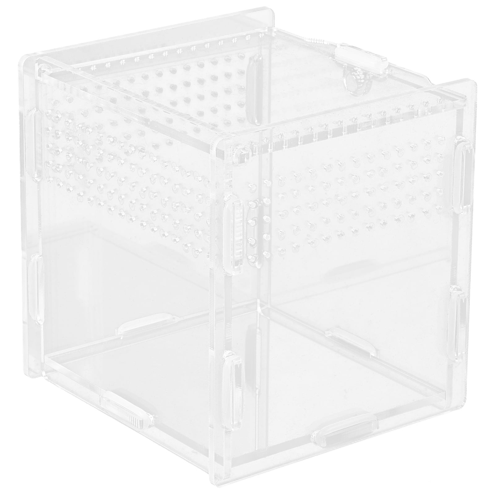 Transparent Acrylic Reptile Feeding Box with Breathing Holes for Small ...