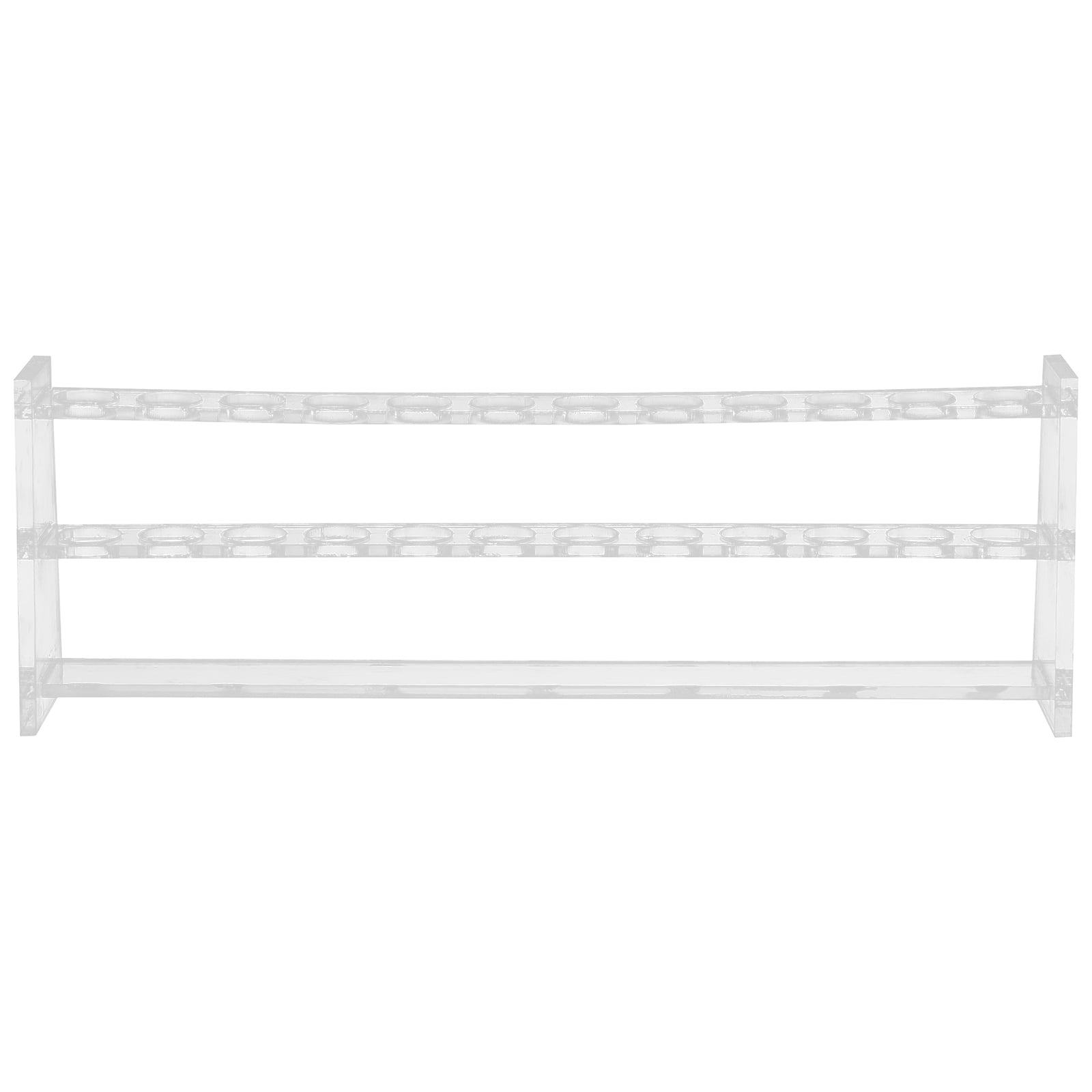 HOMEMAXS Transparent Acrylic Test Tube Rack for Laboratory Use with 12 ...