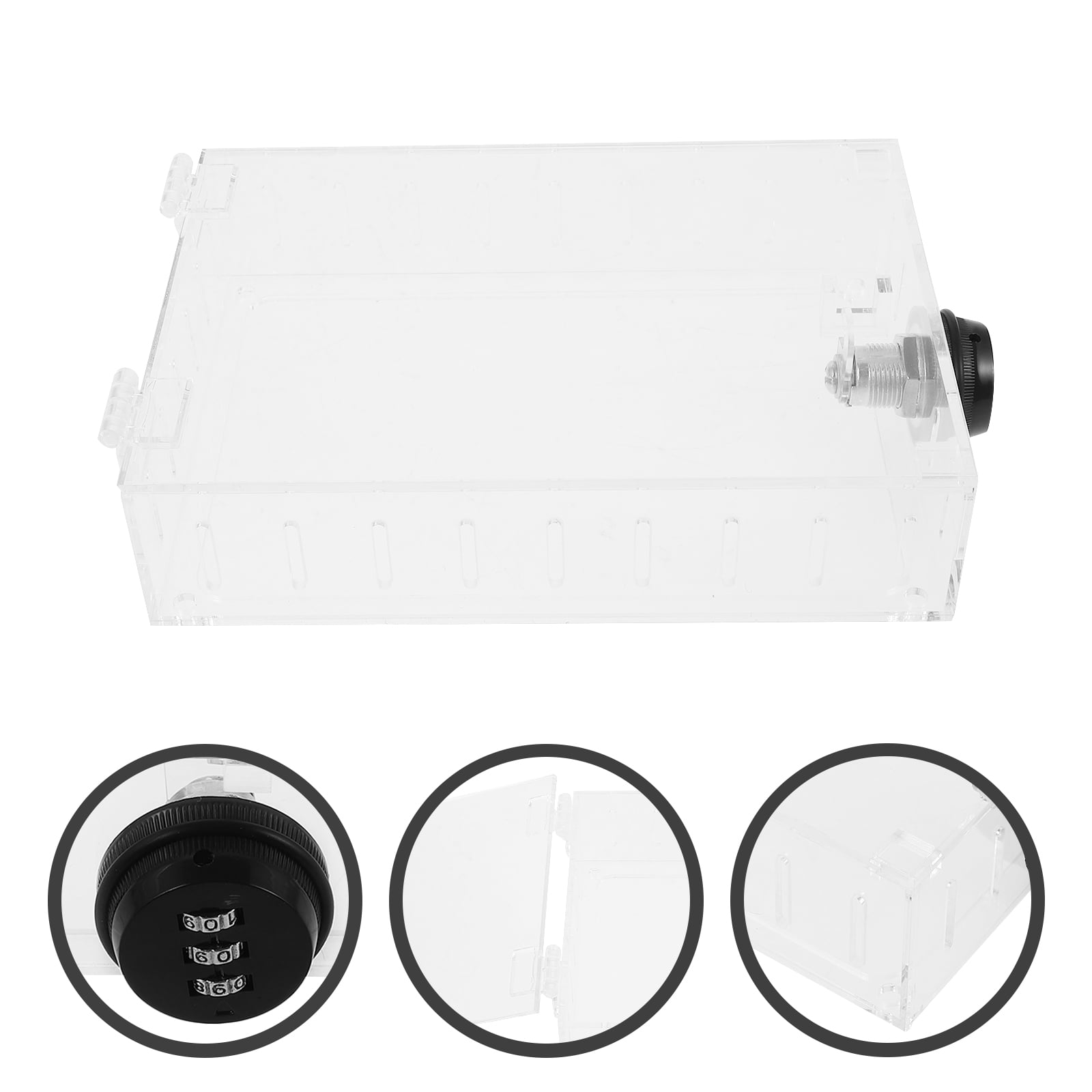 HOMEMAXS Transparent Acrylic Thermostat Lock Box with Lock for ...