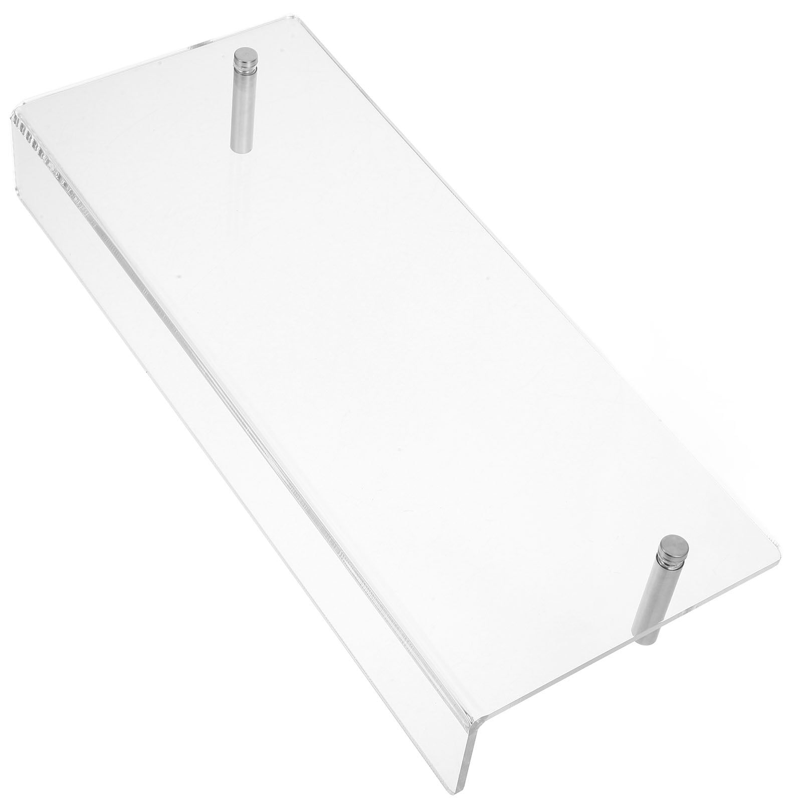 Transparent Acrylic Wall Mount Book Holder Floating Bookshelf Magazine ...