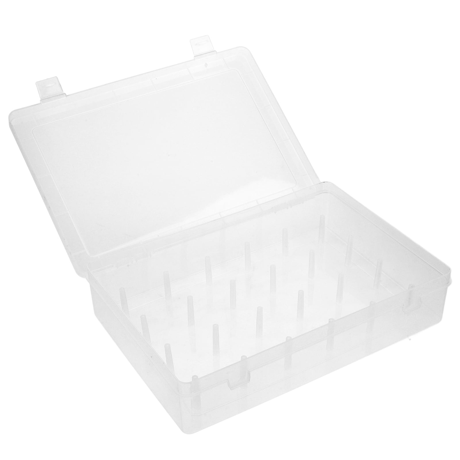 HOMEMAXS Transparent Container Sewing Needles Holder Storage Organize ...