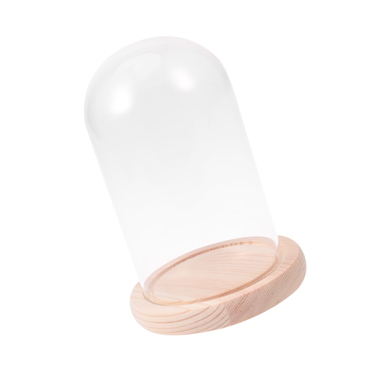 HOMEMAXS Transparent Flower Glass Cover Dome for DIY Flower Crafts and ...