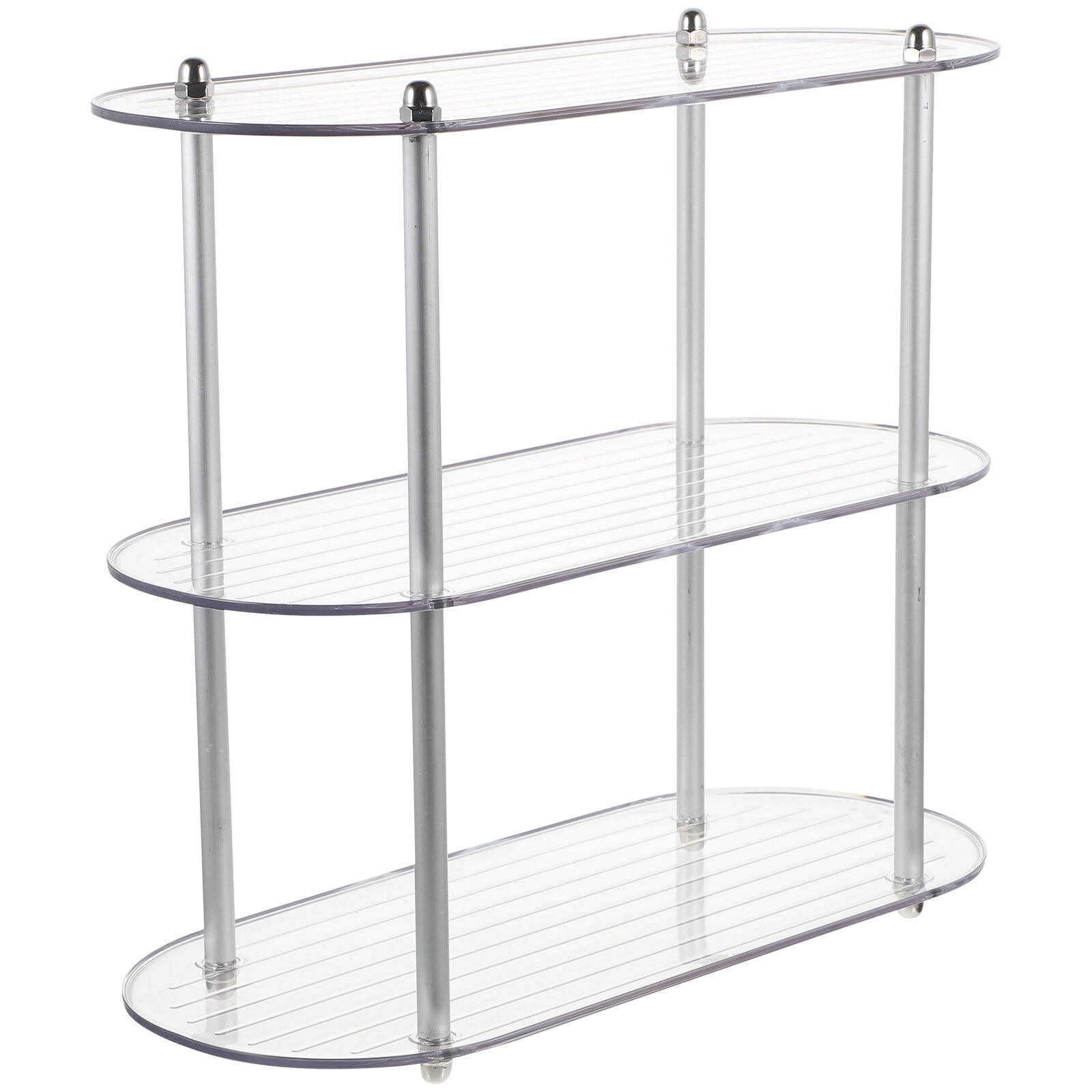 HOMEMAXS Transparent MultiLayer Storage Rack for Display PET Stainless ...