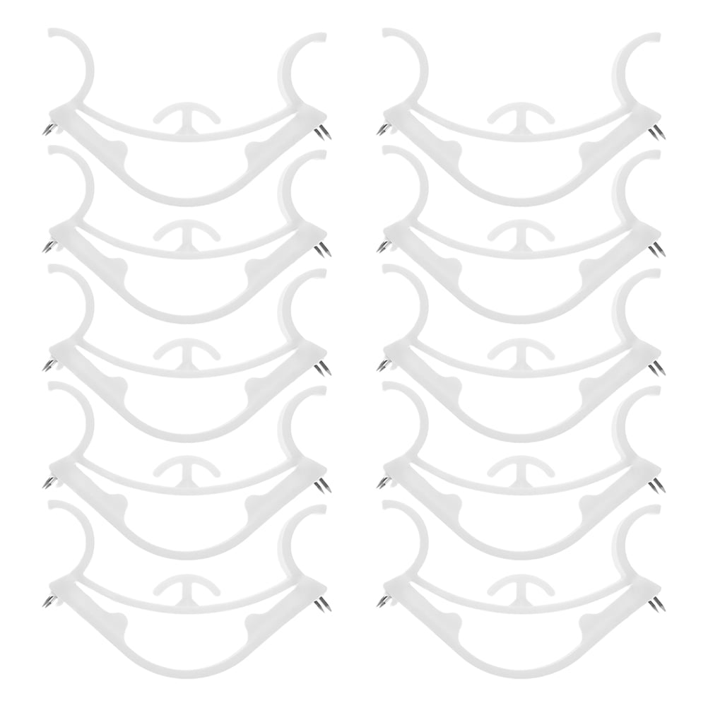 HOMEMAXS Transparent Plastic Banner Hooks with Elastic Design for Home Use Versatile Corners ...