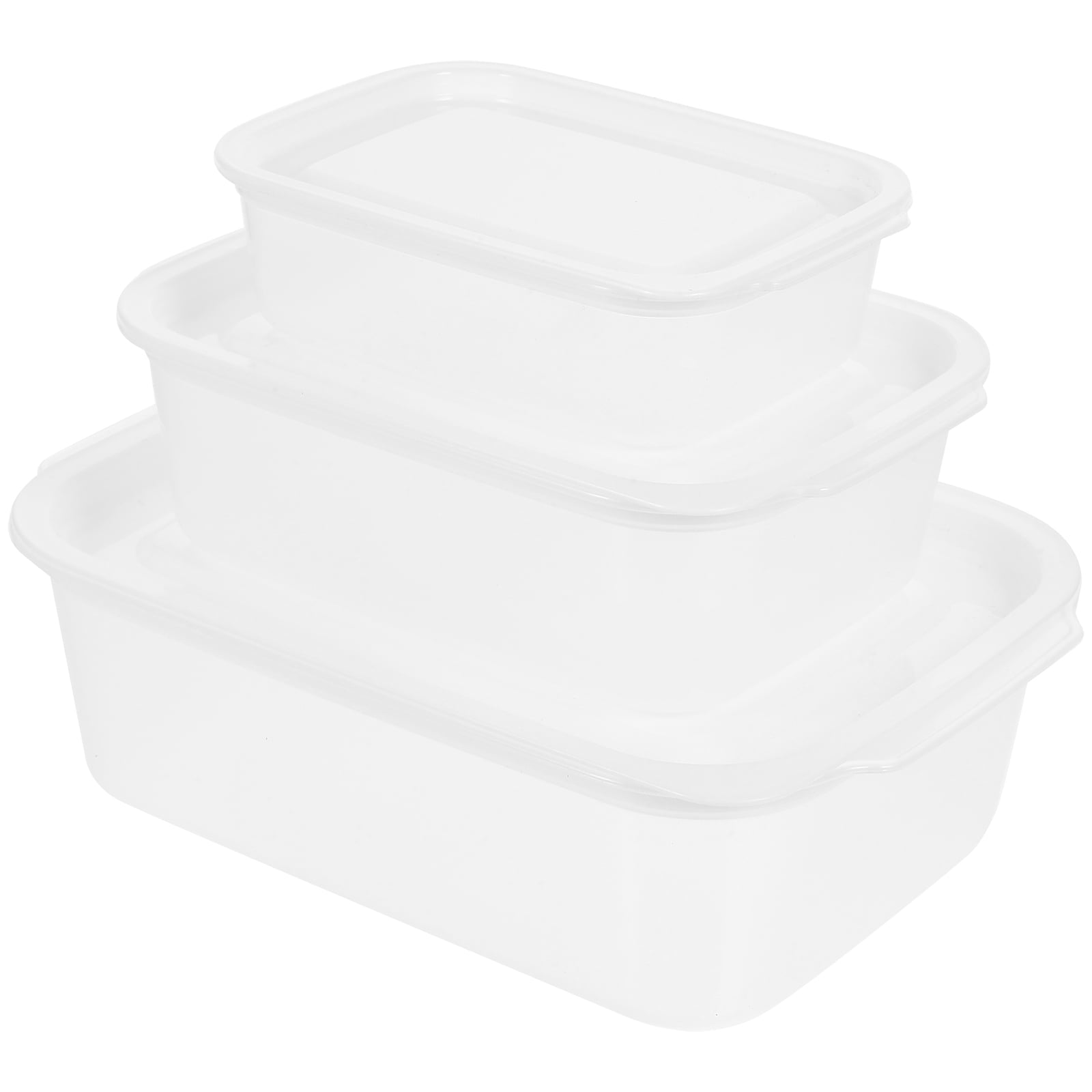 HOMEMAXS Transparent Plastic Freezer Containers for Storage Easy to Use in Kitchen Fridge 1 Set ...