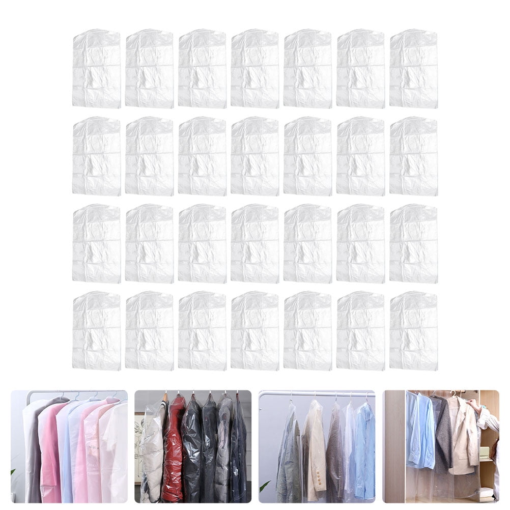 HOMEMAXS Transparent Plastic Garment Cover for Dust Prevention and ...