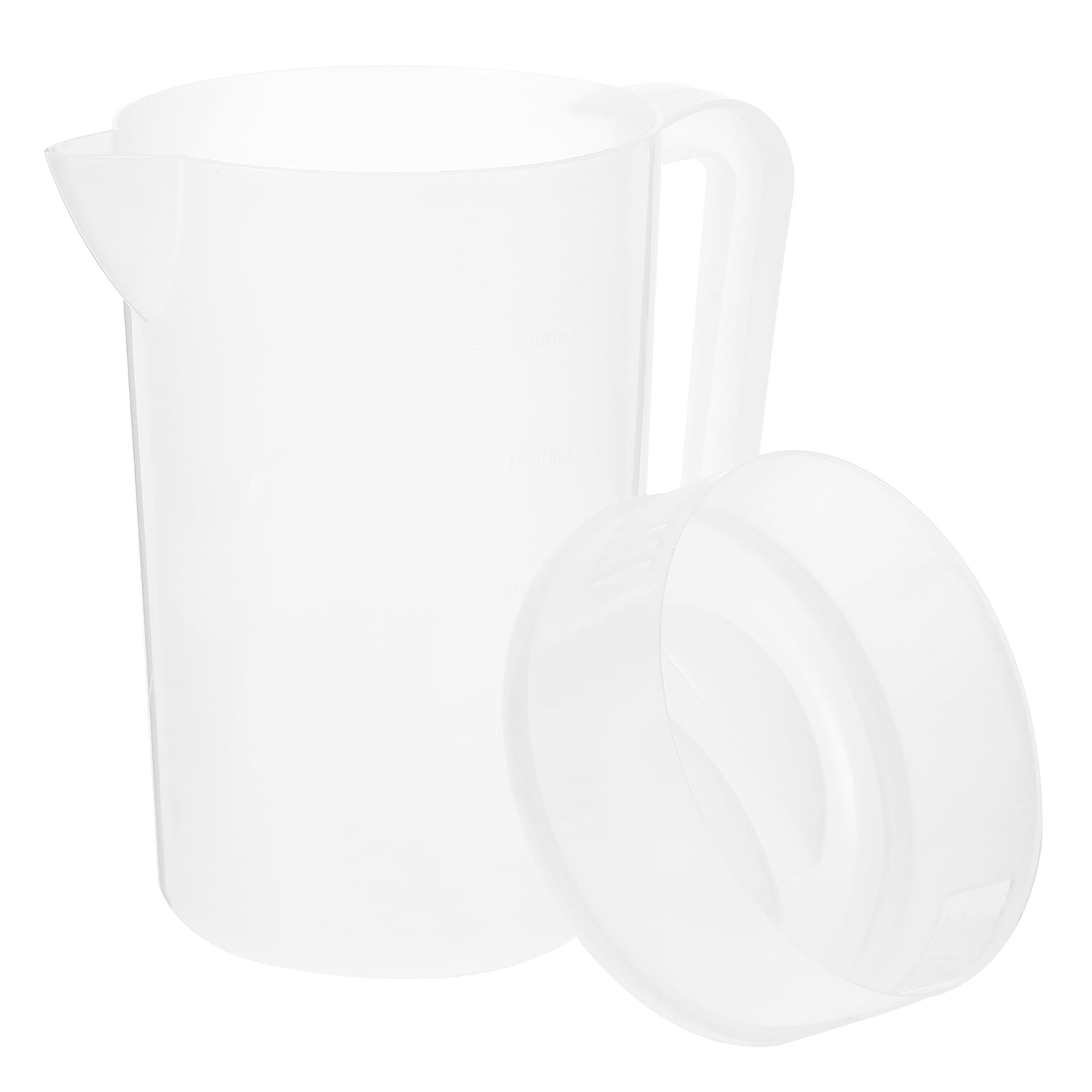 HOMEMAXS Transparent Plastic Pitcher with Lid for Home Large Capacity ...