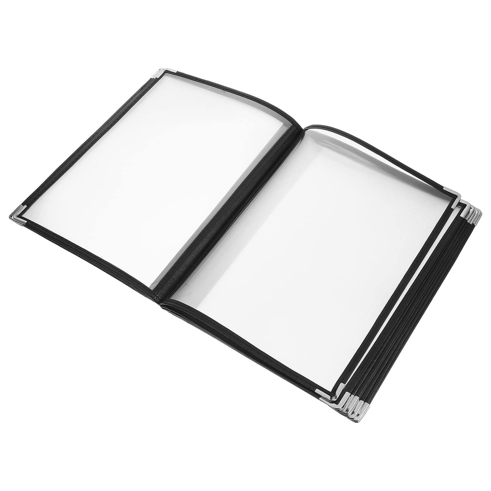 HOMEMAXS Transparent Pvc Menu Book 12 Pages 24 Sides Restaurant Book ...