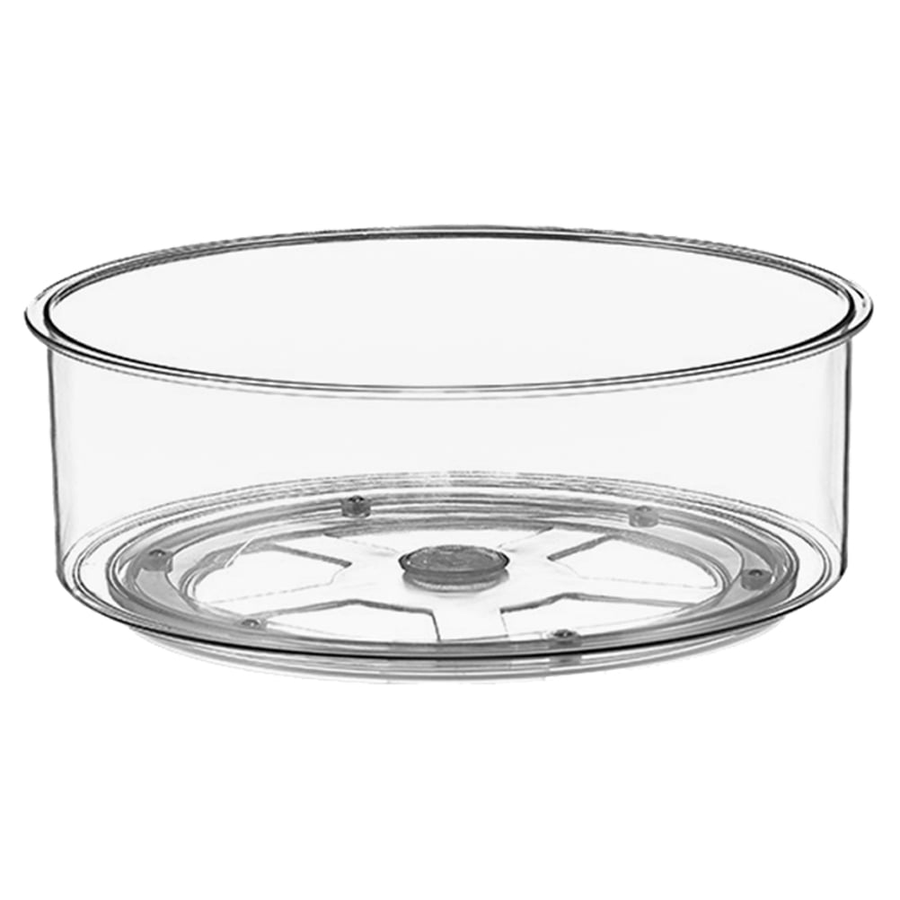HOMEMAXS Transparent Rotating Kitchen Spice Organizer Condiment Serving ...