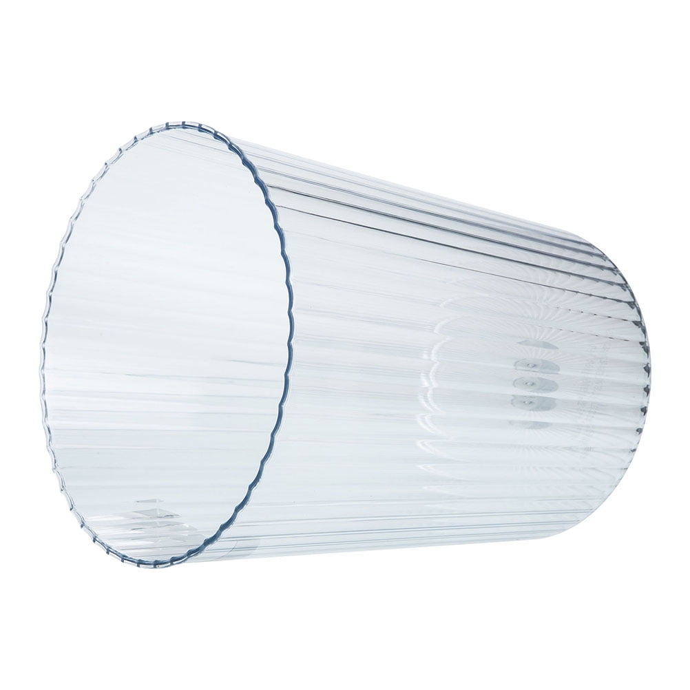 HOMEMAXS Transparent Trash Bin Kitchen Waste White Can Wicker Basket ...