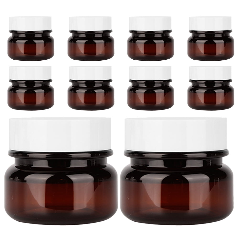 Travel Jars with Lids for Toiletries Cosmetic Cream Containers PET ...