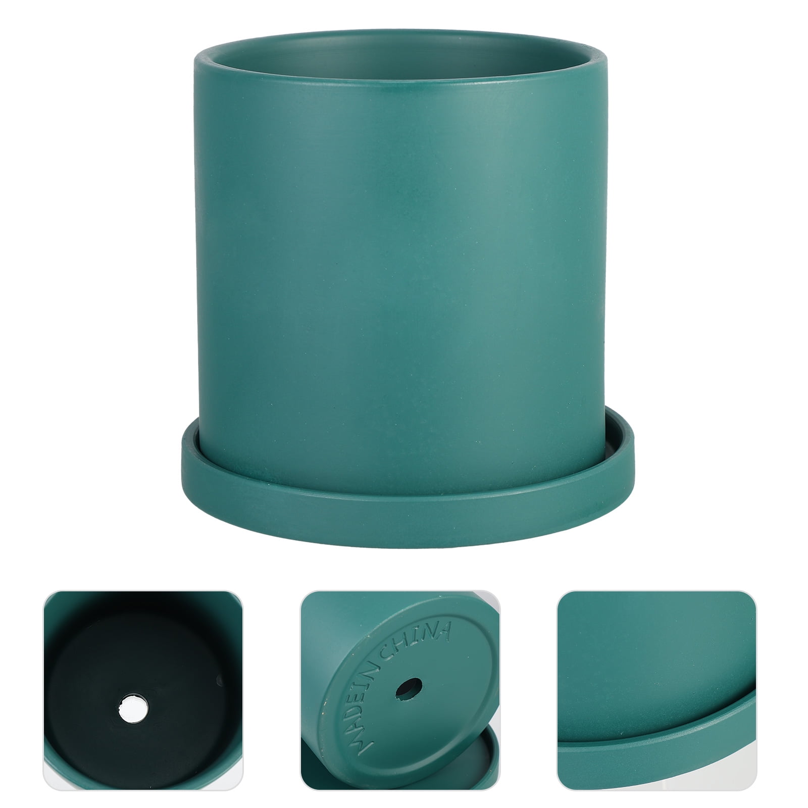 HOMEMAXS Tray Pot Ceramic Flowerpot Eco-friendly Exquisite Appearance ...