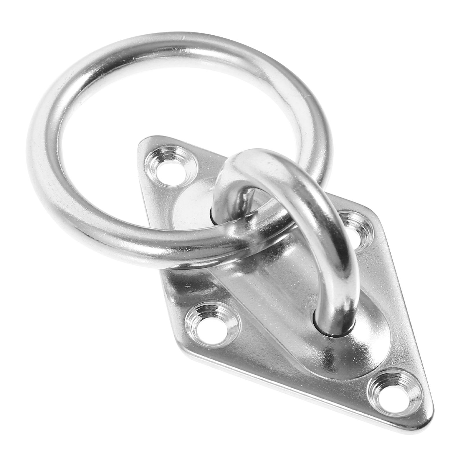 HOMEMAXS Truck Bed Tie Downs Car Accessory Trailer Mount Rings Silver ...