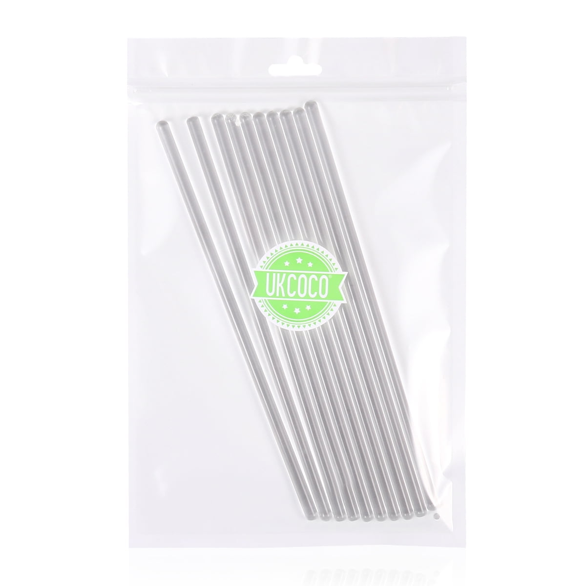 UKCOCO 10PCS Long Glass Stirring Rods Clear Harden Glass Sticks for ...