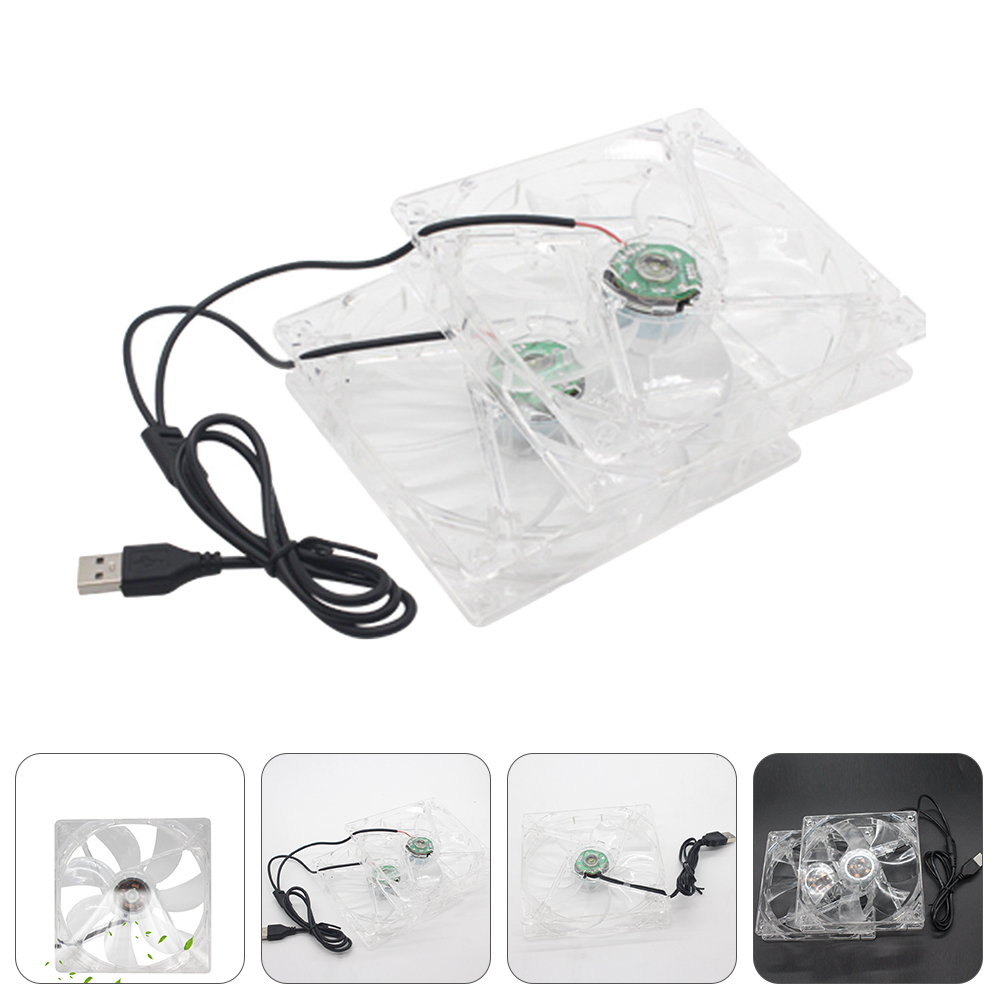 HOMEMAXS USB Dual Cooling Fan 12cm DIY Cooling Vent Air Cooling Fan ...