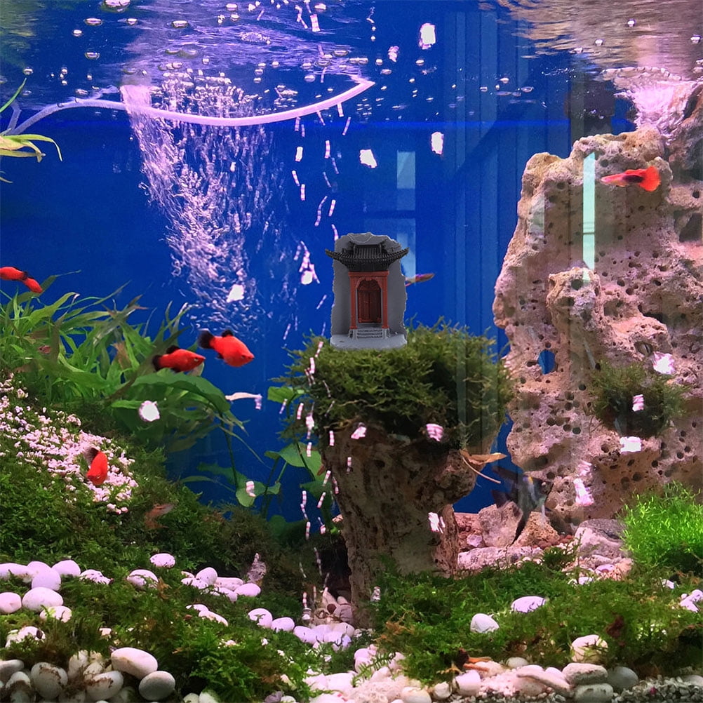 HOMEMAXS Underwater Landscape Gate Aquarium Decorations Fish Tank Gate ...