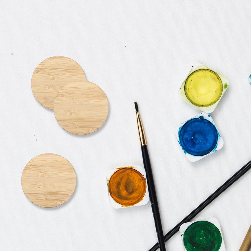 HOMEMAXS Unfinished Bamboo Pieces for DIY Painting and Crafting Light ...