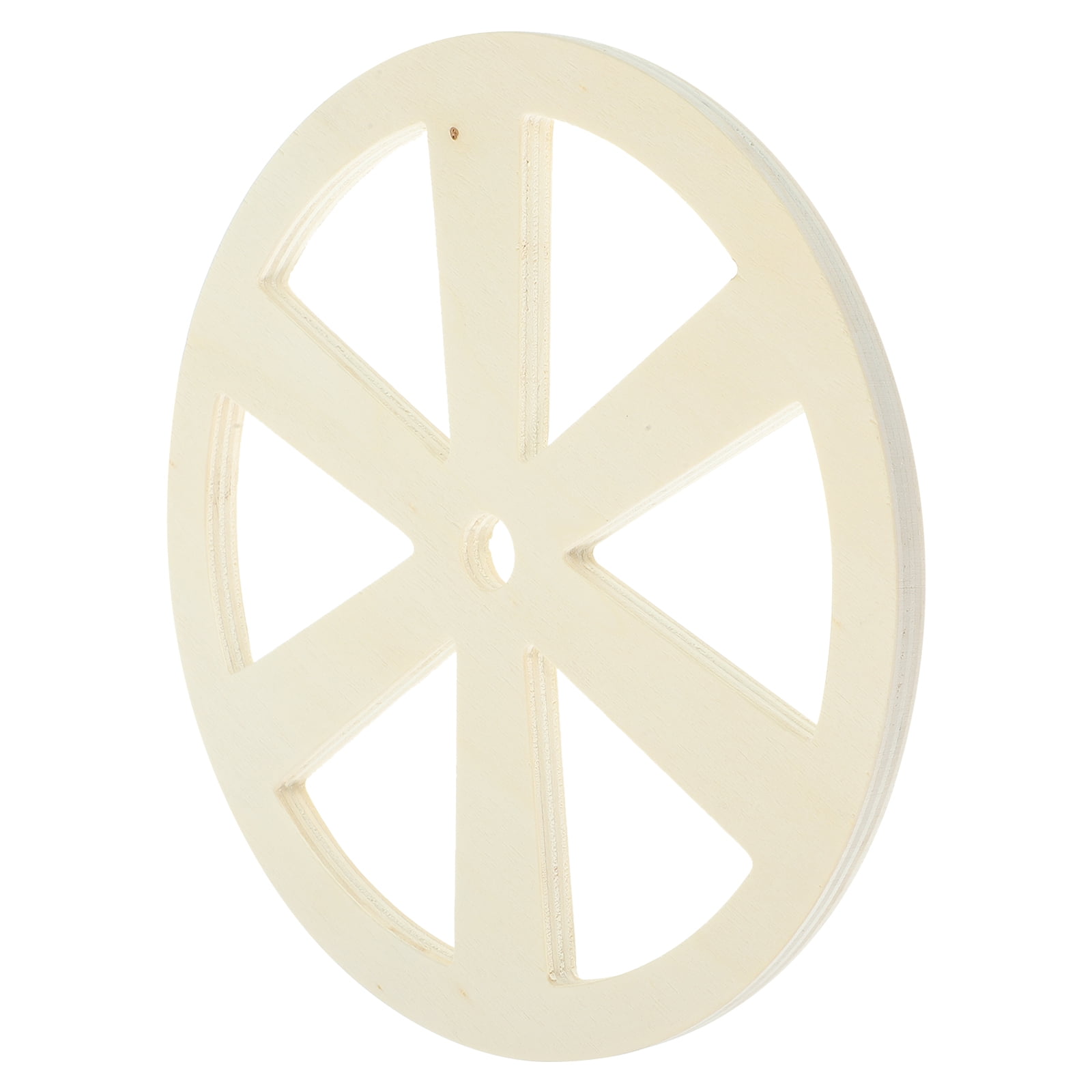HOMEMAXS Unfinished Blank Wood Wheel Craft Wall Hanging Wood Wheel ...