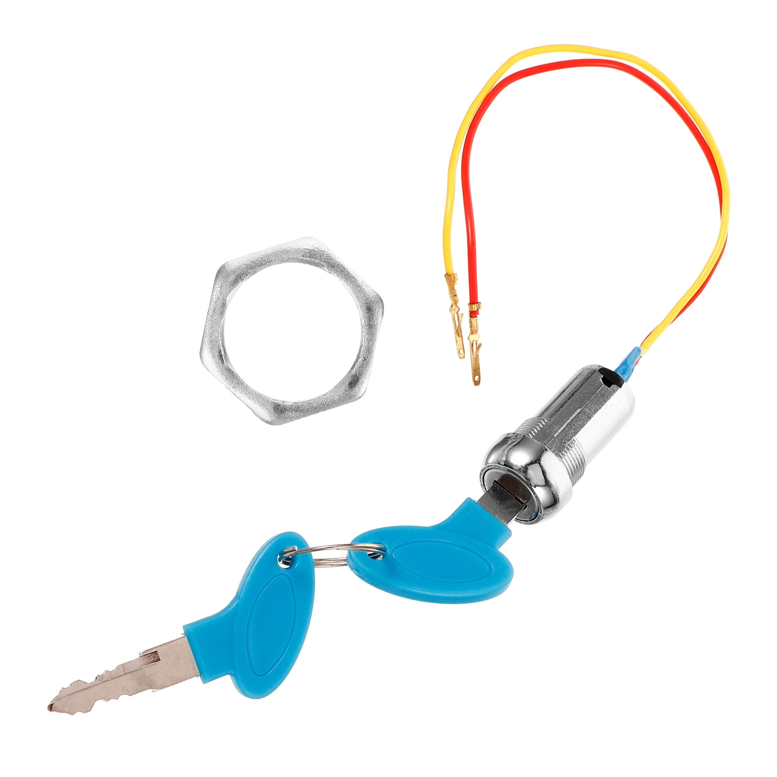 HOMEMAXS Universal Key Ignition Switch Replacement Wire Ignition Switch ...