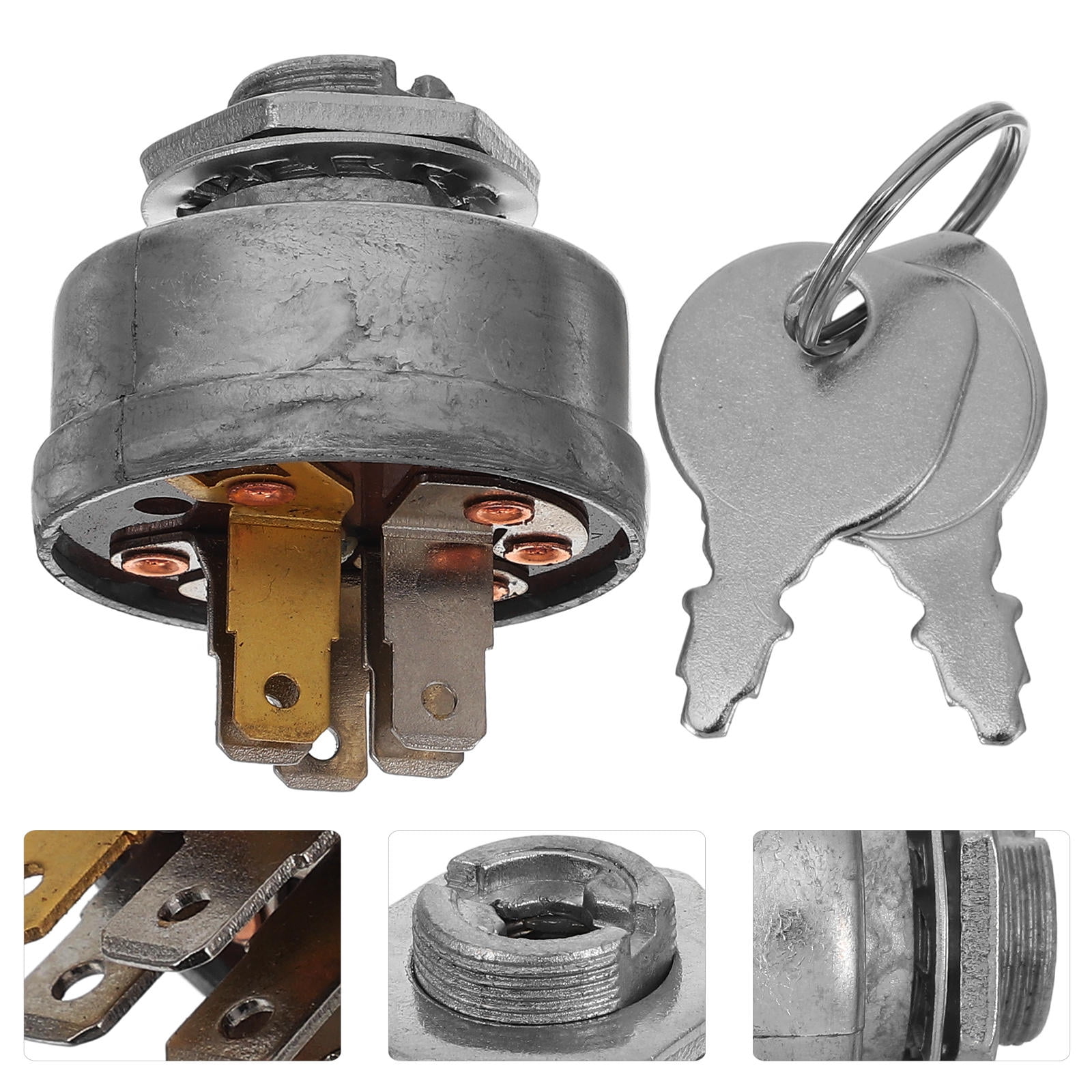 HOMEMAXS Universal Lawn Mower Ignition Starter Switch with Keys ...