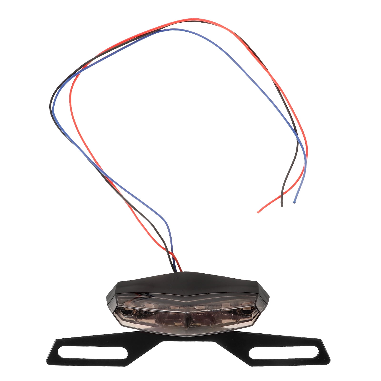 HOMEMAXS Universal Motorcycle Tail Light Motorcycles Chopper Work Black ...