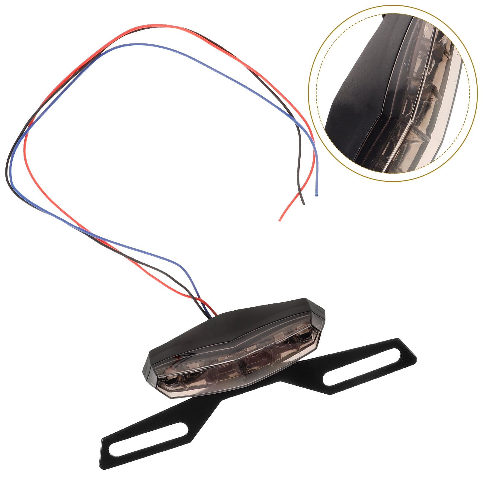 HOMEMAXS Universal Motorcycle Tail Light with High Brightness LED for ...