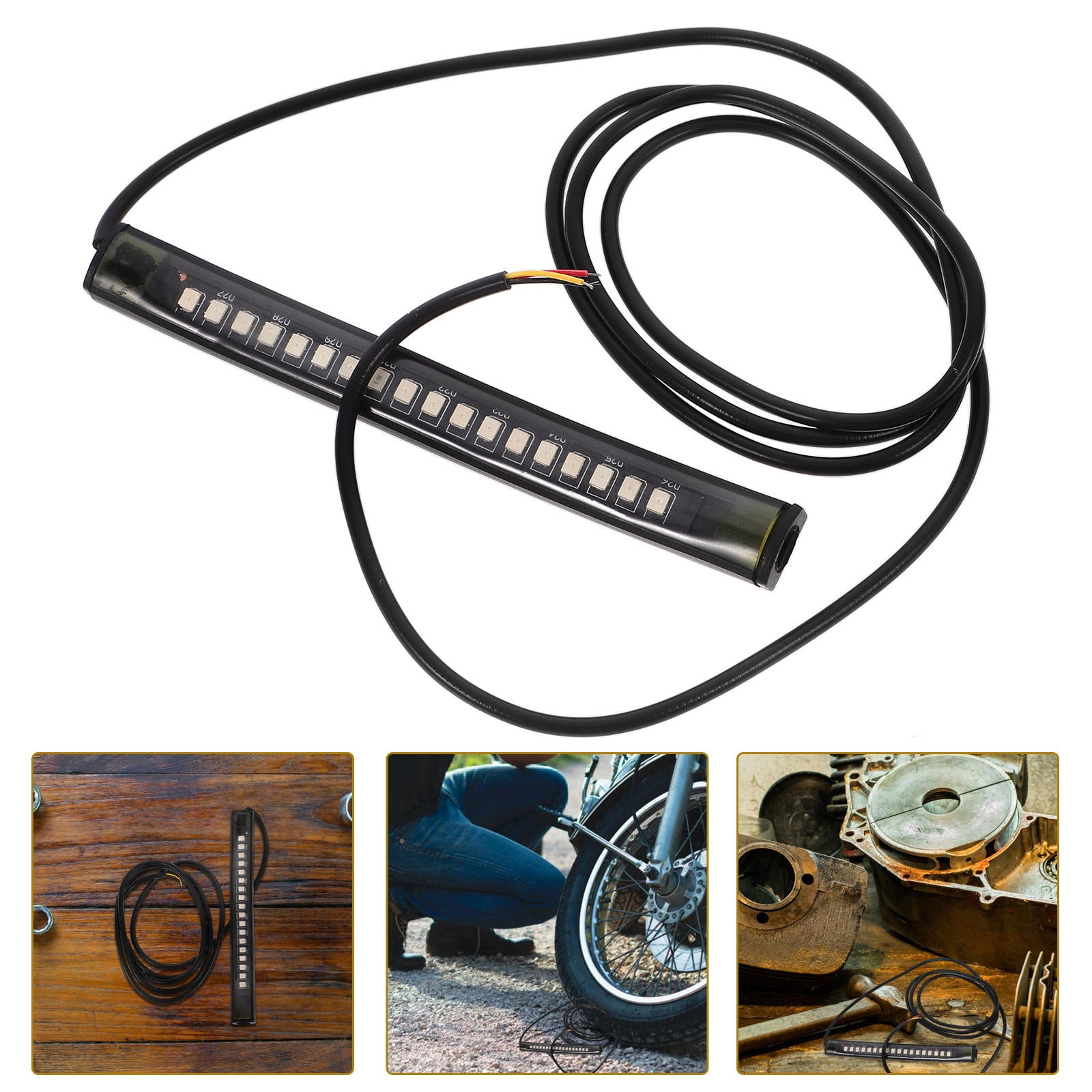 HOMEMAXS Universal Motorcycle Tail Light with Turn Signals and Brake ...