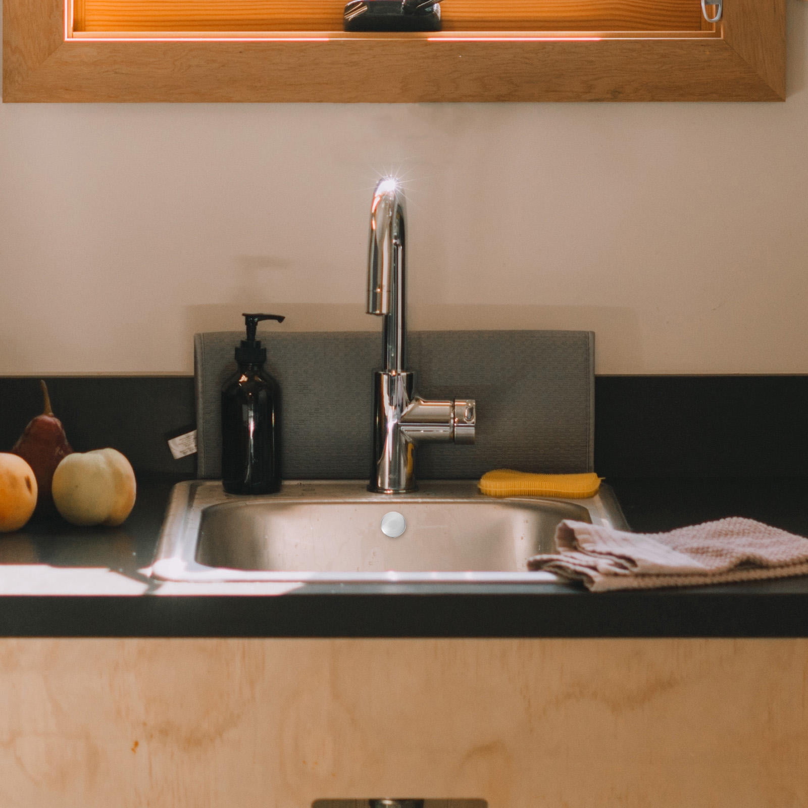 HOMEMAXS Universal Sink Hole Cover 2.8-4cm Stainless Steel Sink Lid ...