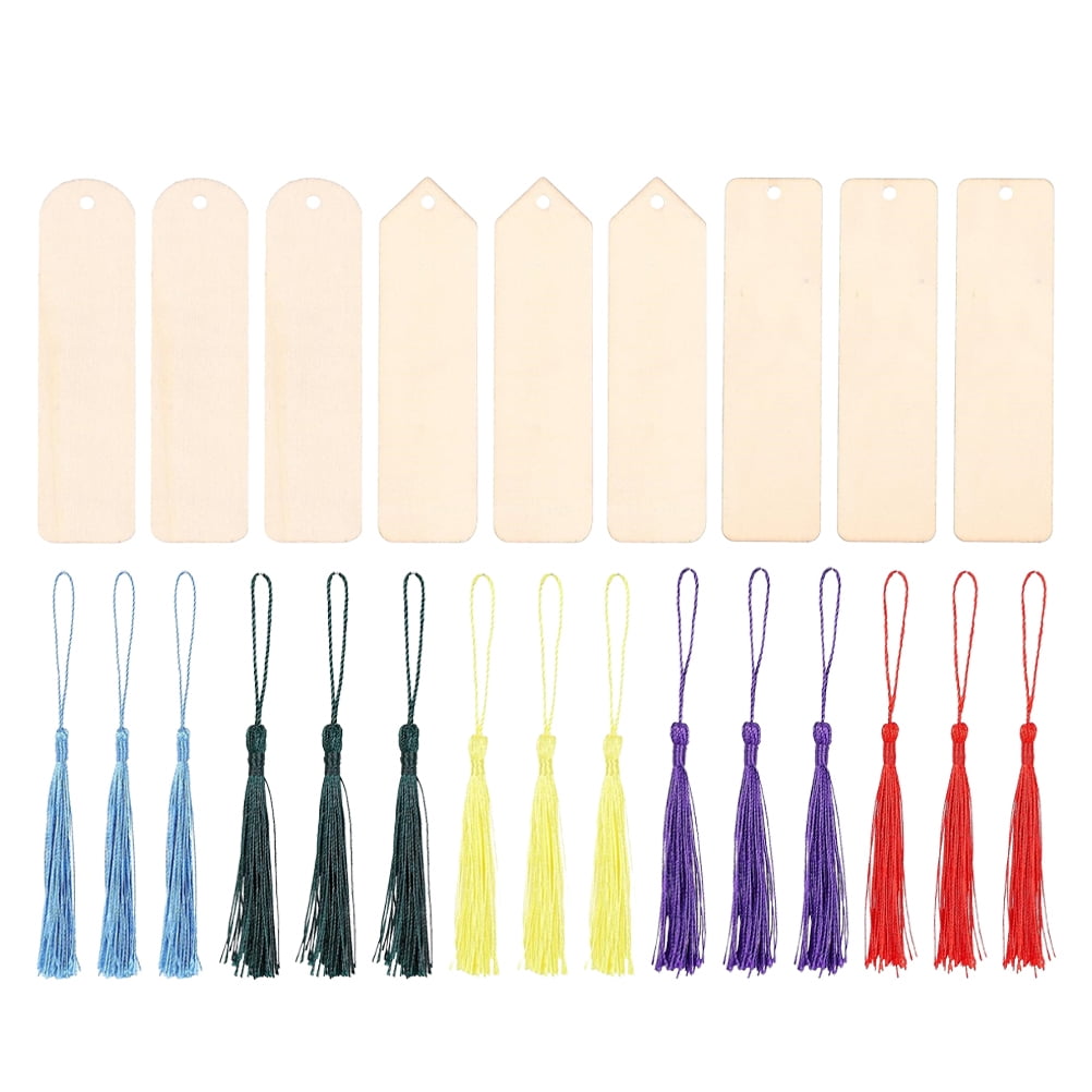 DIY Blank Wood Bookmarks for Reading Use Unfinished Bookmark Tags with ...