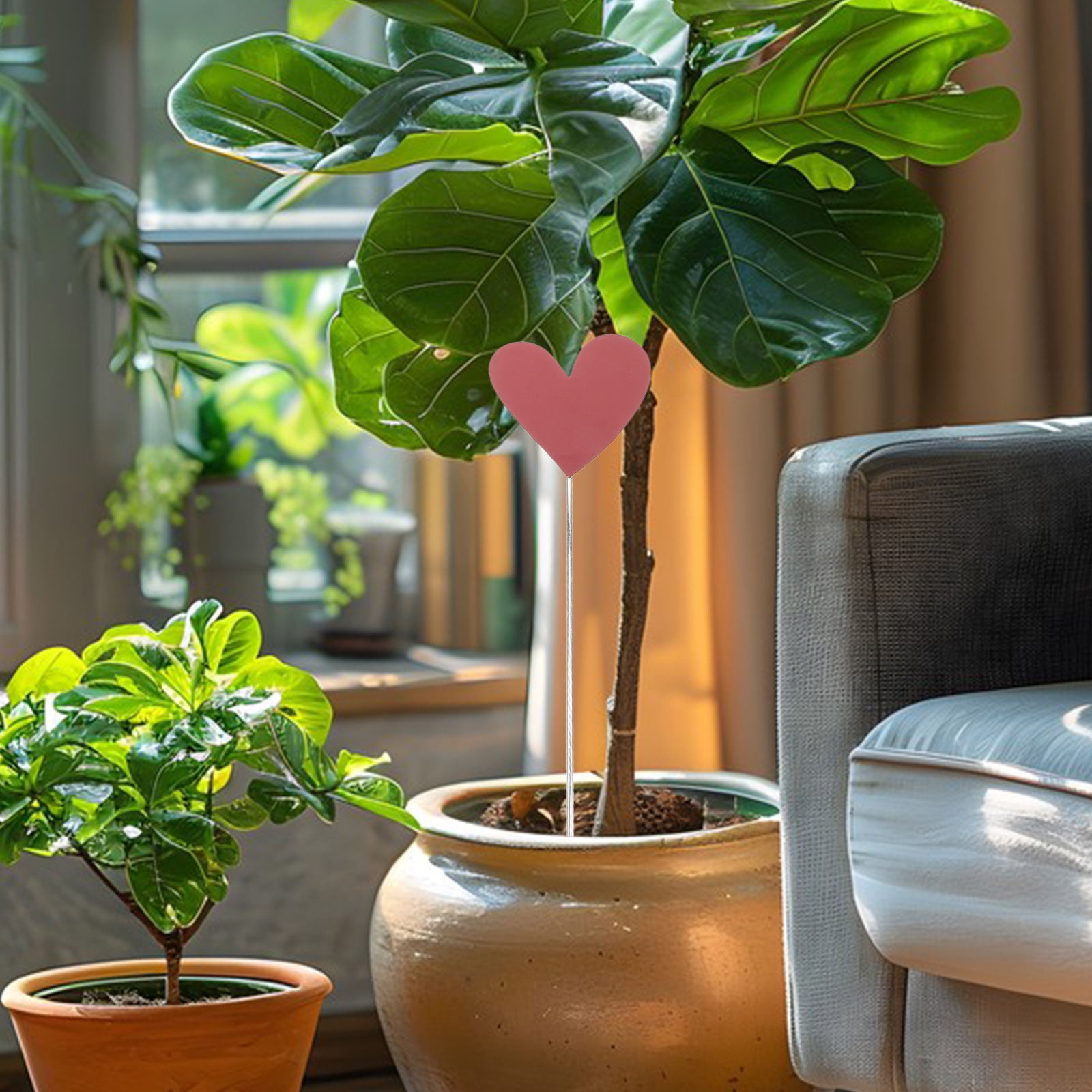 HOMEMAXS Valentine's Day Heart Stake Garden Stake Heart Shaped Decor ...